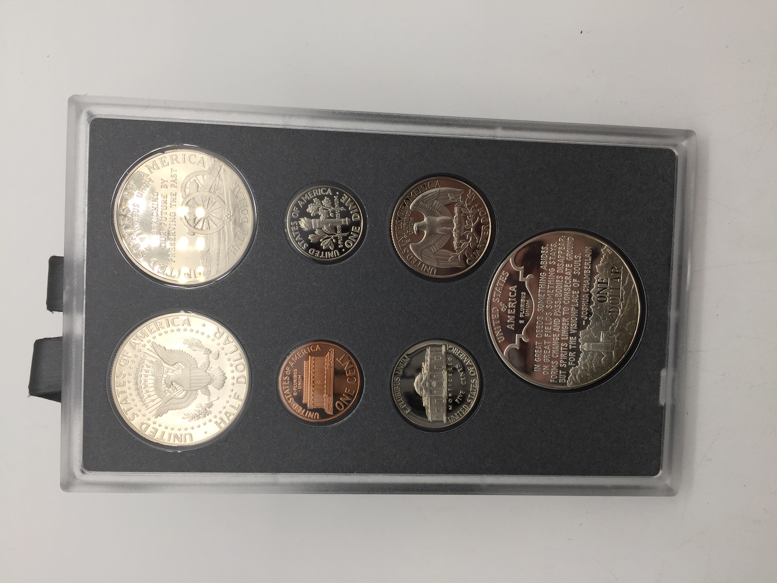 1995-S US Prestige Set w/ 90% Silver Civil War Battlefield ...