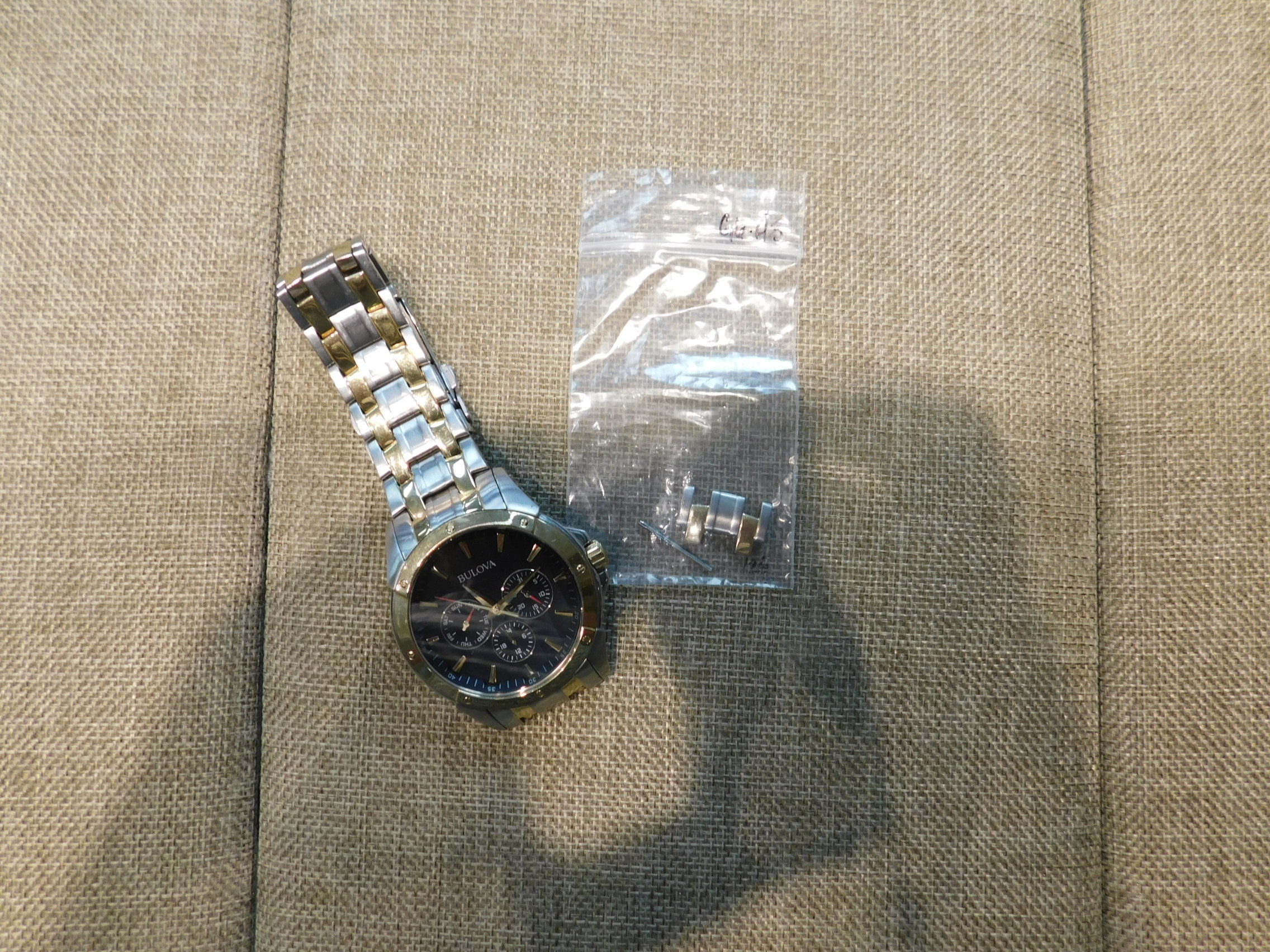 Men's Bulova 98C120 Two Tone 43mm Stainless Worn | Property Room