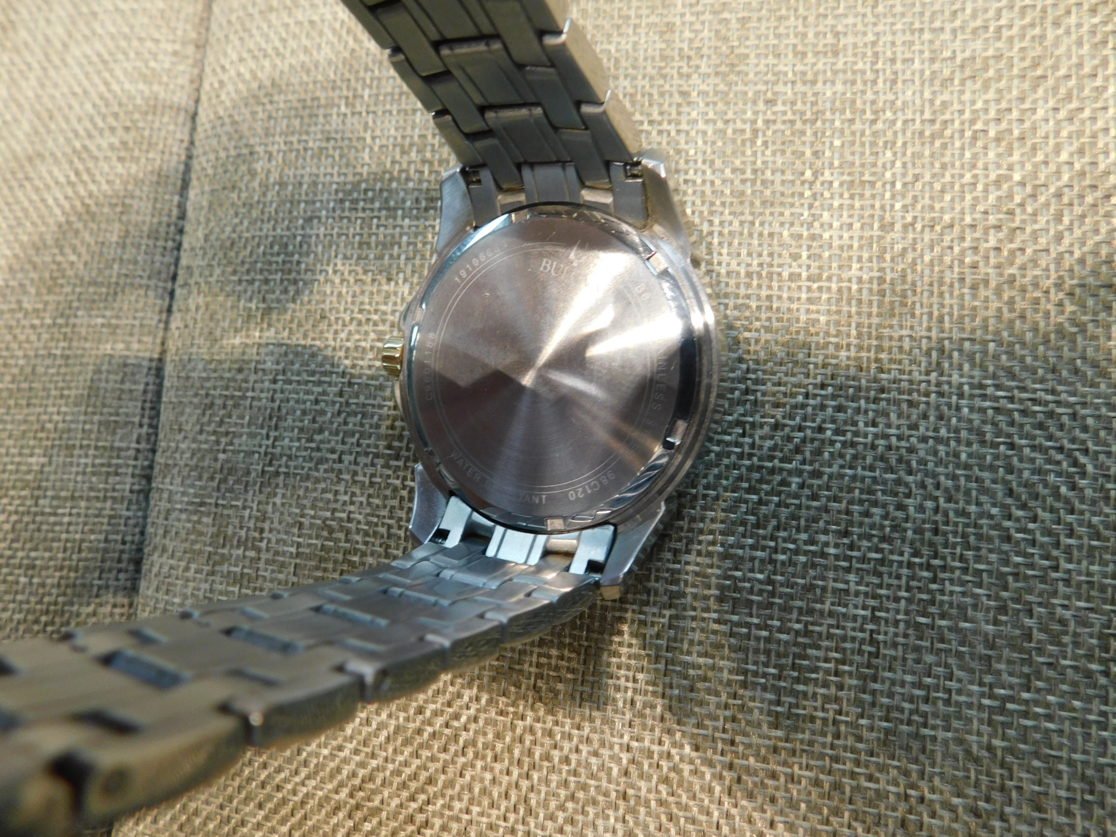 Men's Bulova 98C120 Two Tone 43mm Stainless Worn | Property Room