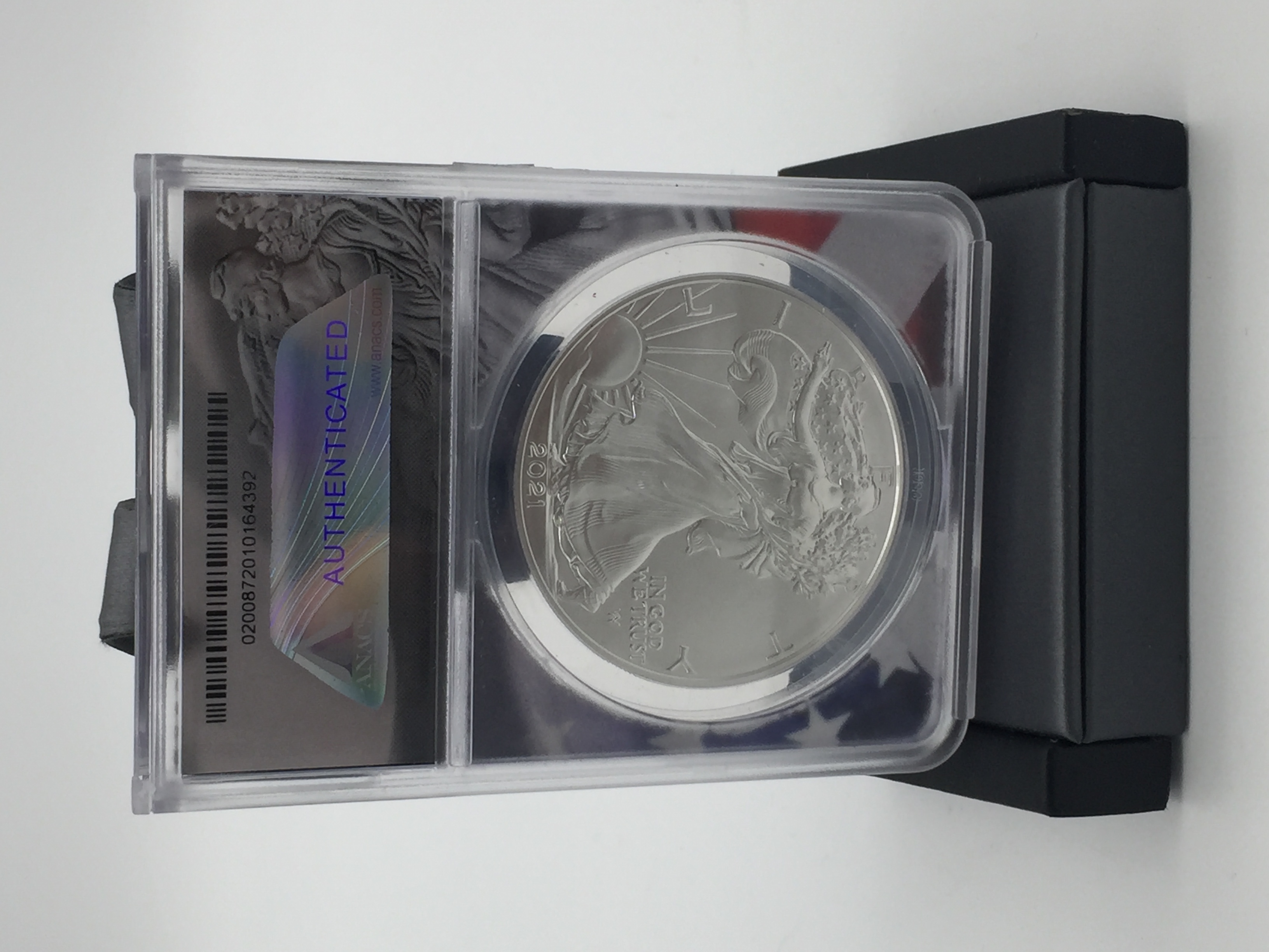 2021 Silver Eagle Type II A First Strike Coin ANACS-MS70 | Property Room