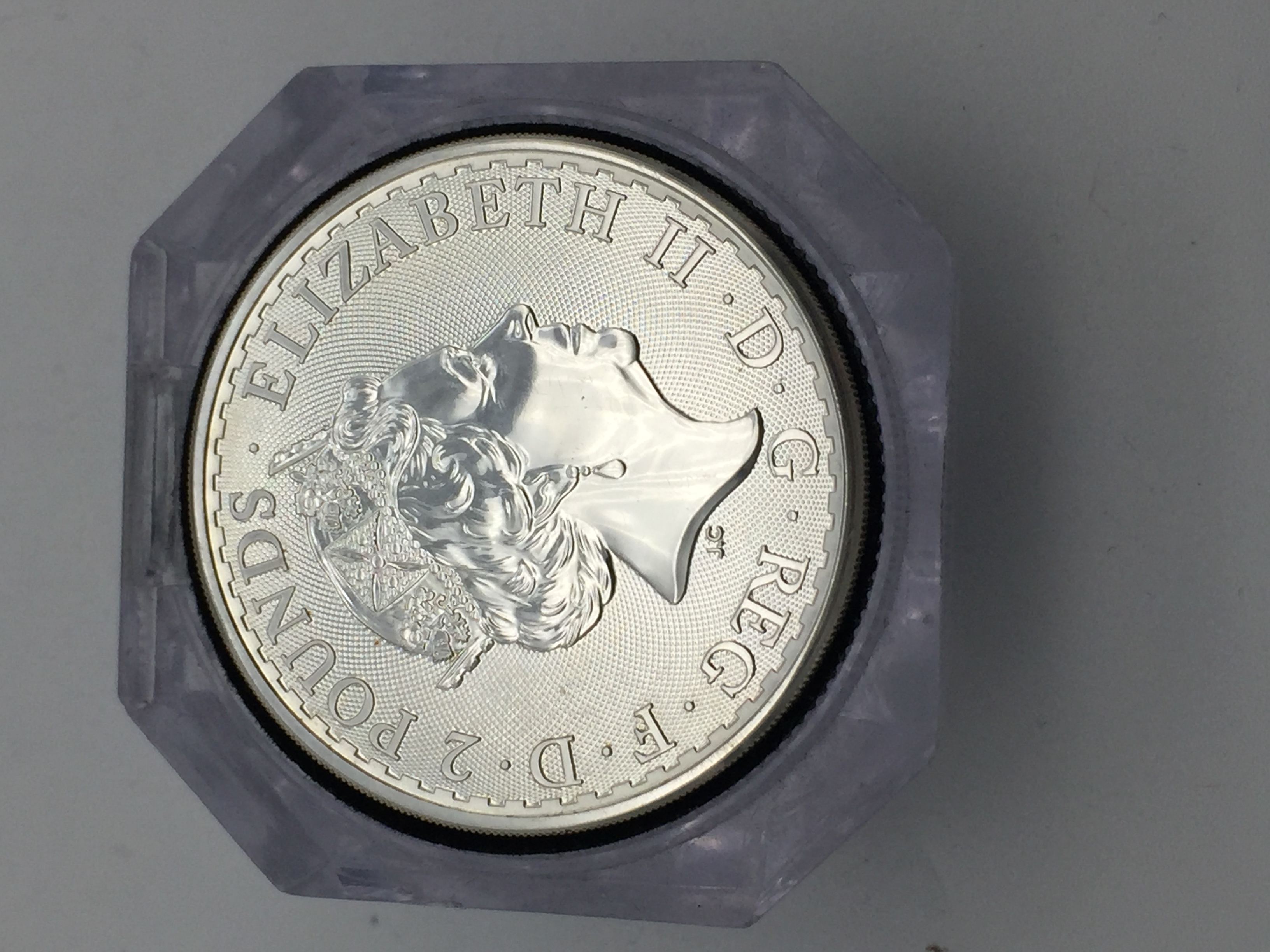 2021 1 oz 999 Fine Silver Britannia 2 Pounds | Property Room
