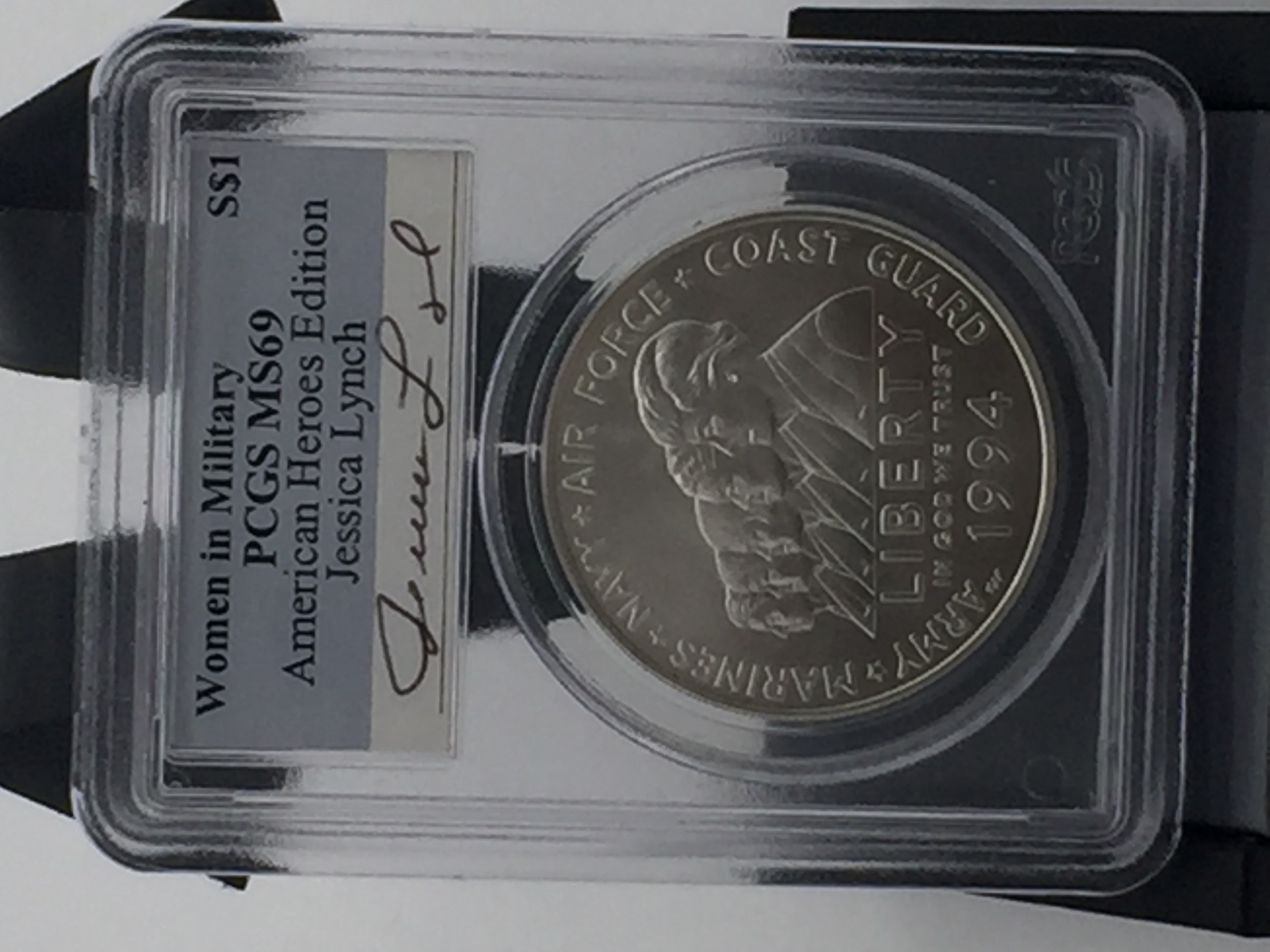 1994 Women in Military Silver Dollar PCGS MS69 (2) | Property Room