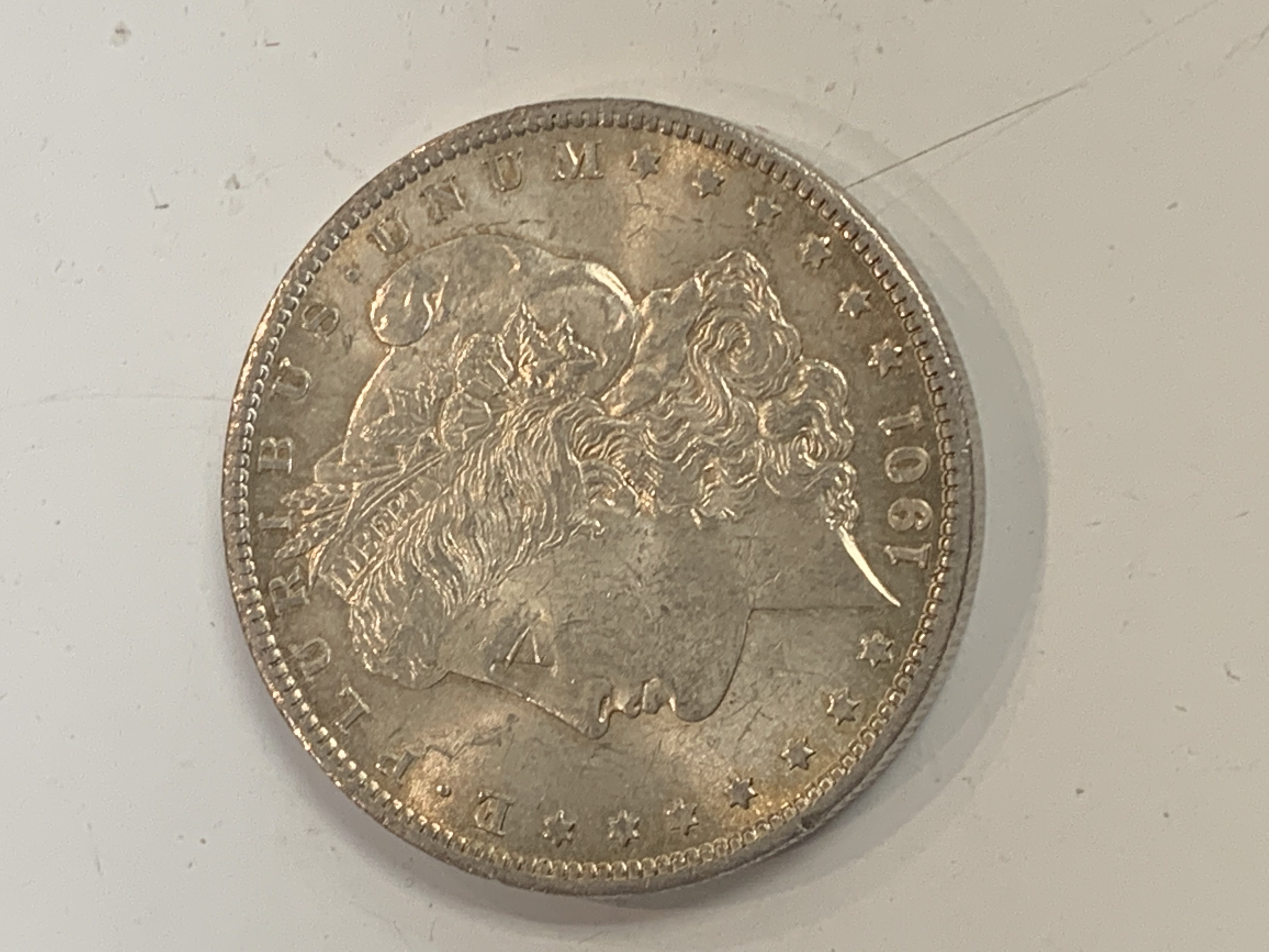 1901 O MORGAN SILVER DOLLAR UNCIRCULATED LIGHT TONING | Property Room