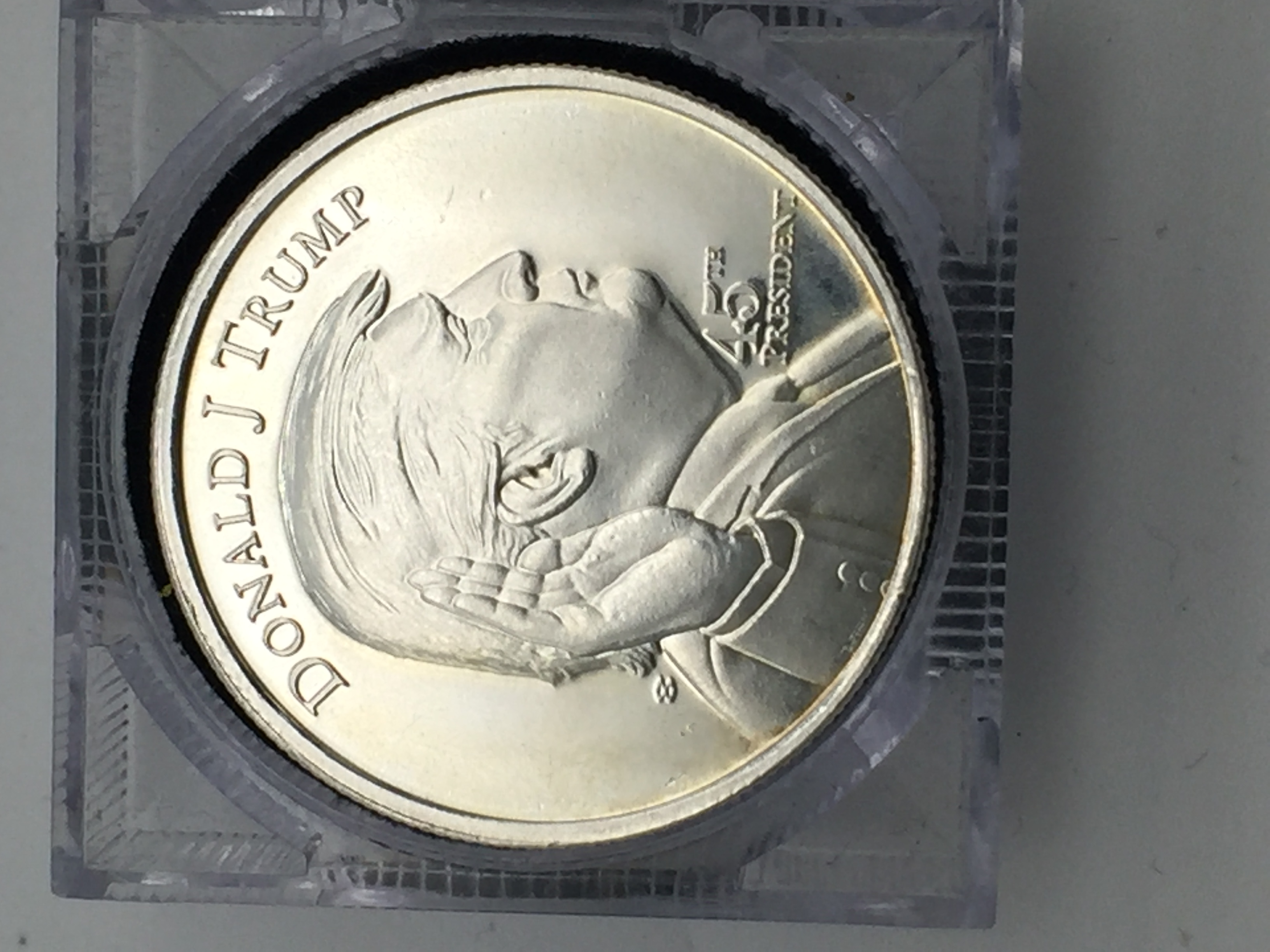 1oz 999 Silver Donald J Trump 45th President Round | Property Room