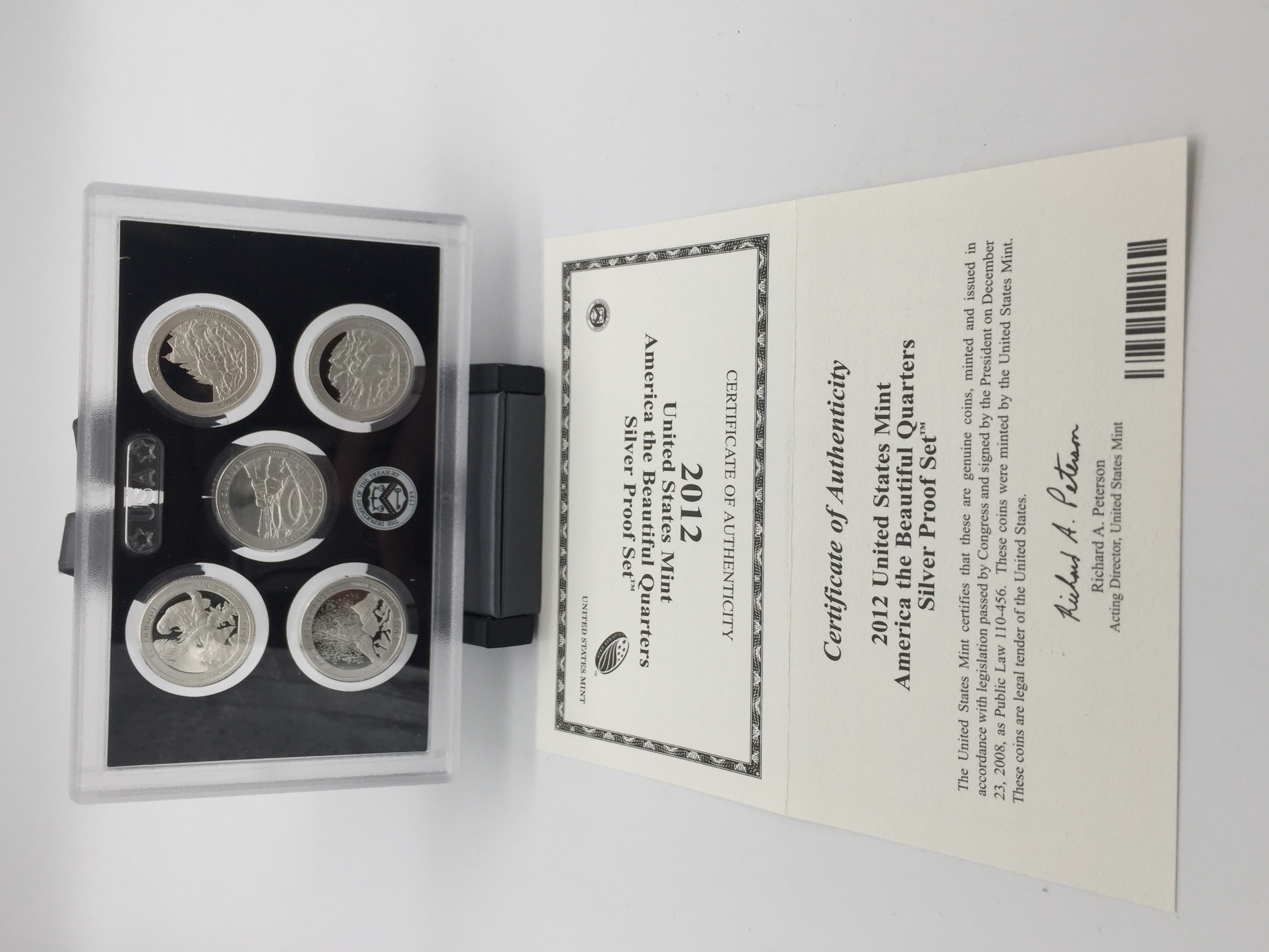 2012 US Mint America The Beautiful Quarters Silver Proof Set | Property ...