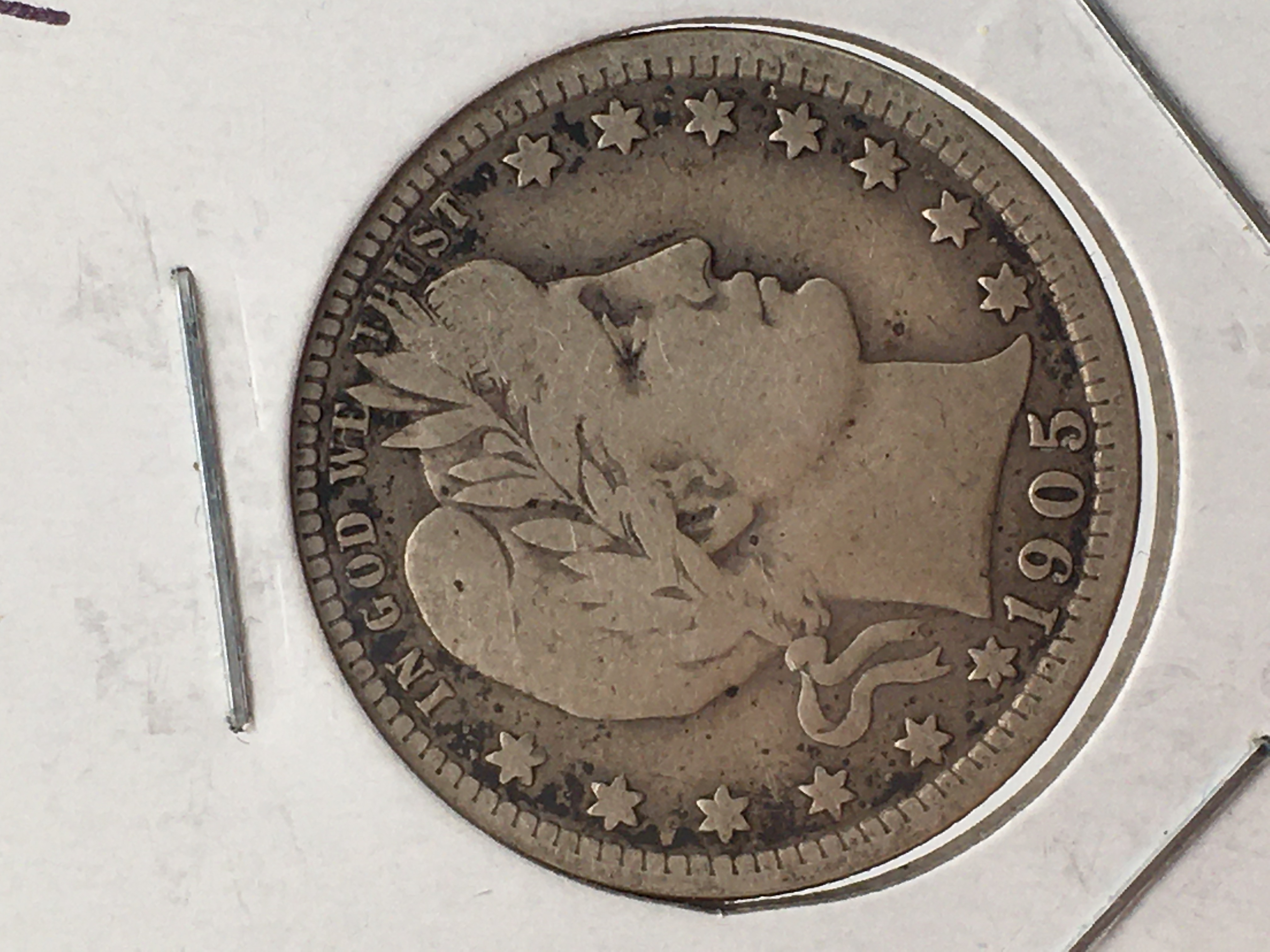 1905 Barber Quarter Very Good | Property Room