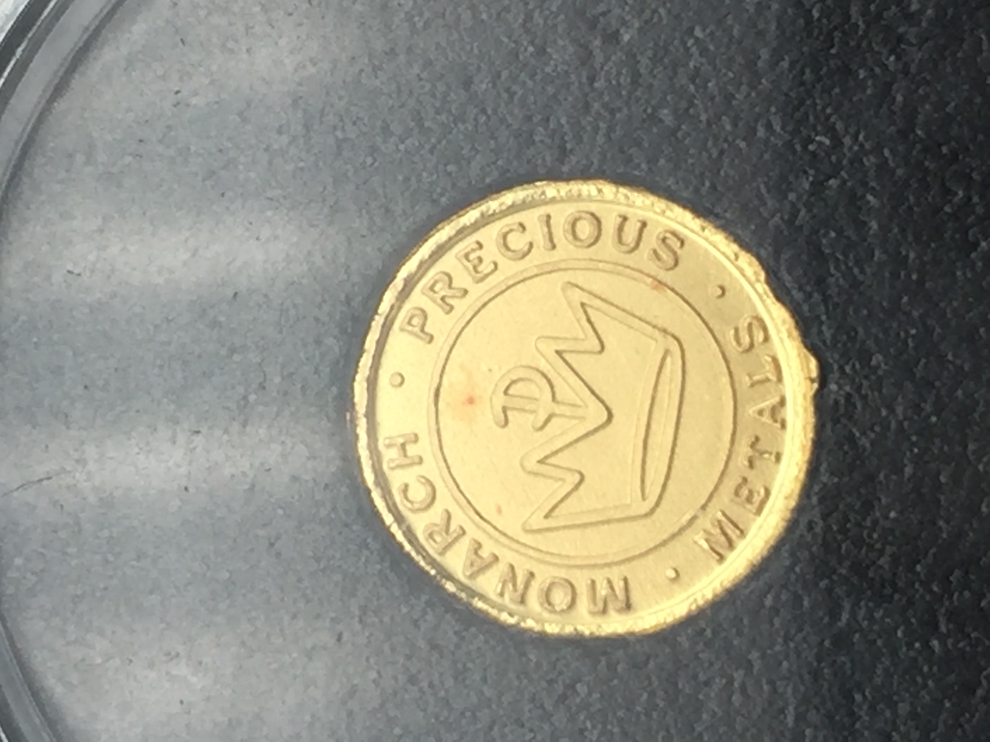 1/2 Gram .9999 Fine Gold Monarch Precious Metals (1 of 2) | Property Room