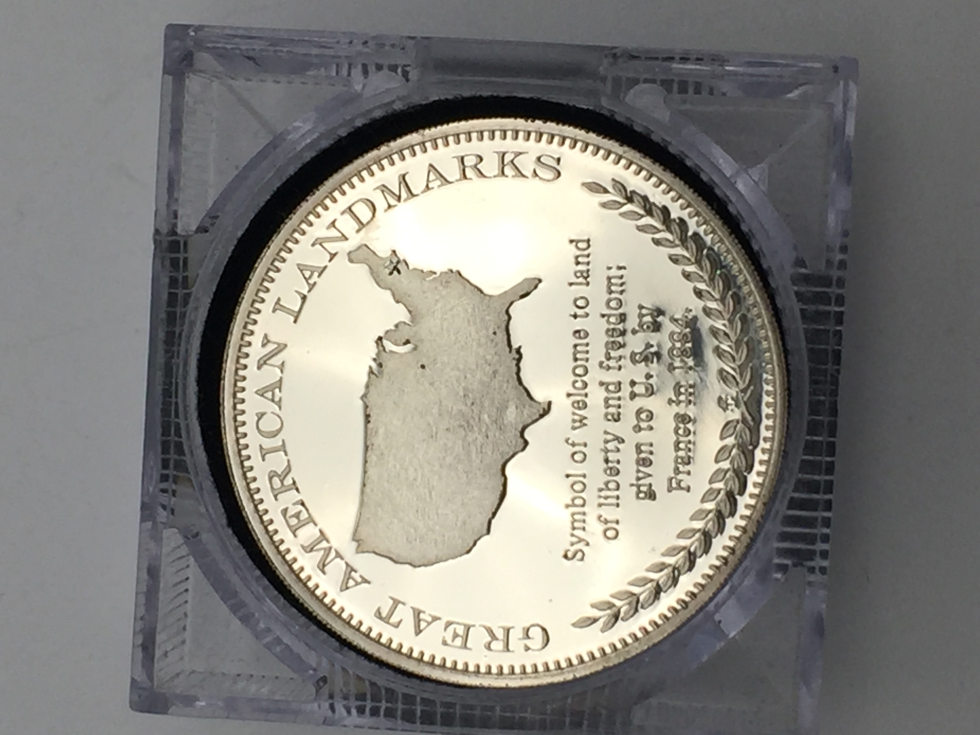 The Statue of Liberty Great American Landmarks 1oz .999 Generic Silver ...