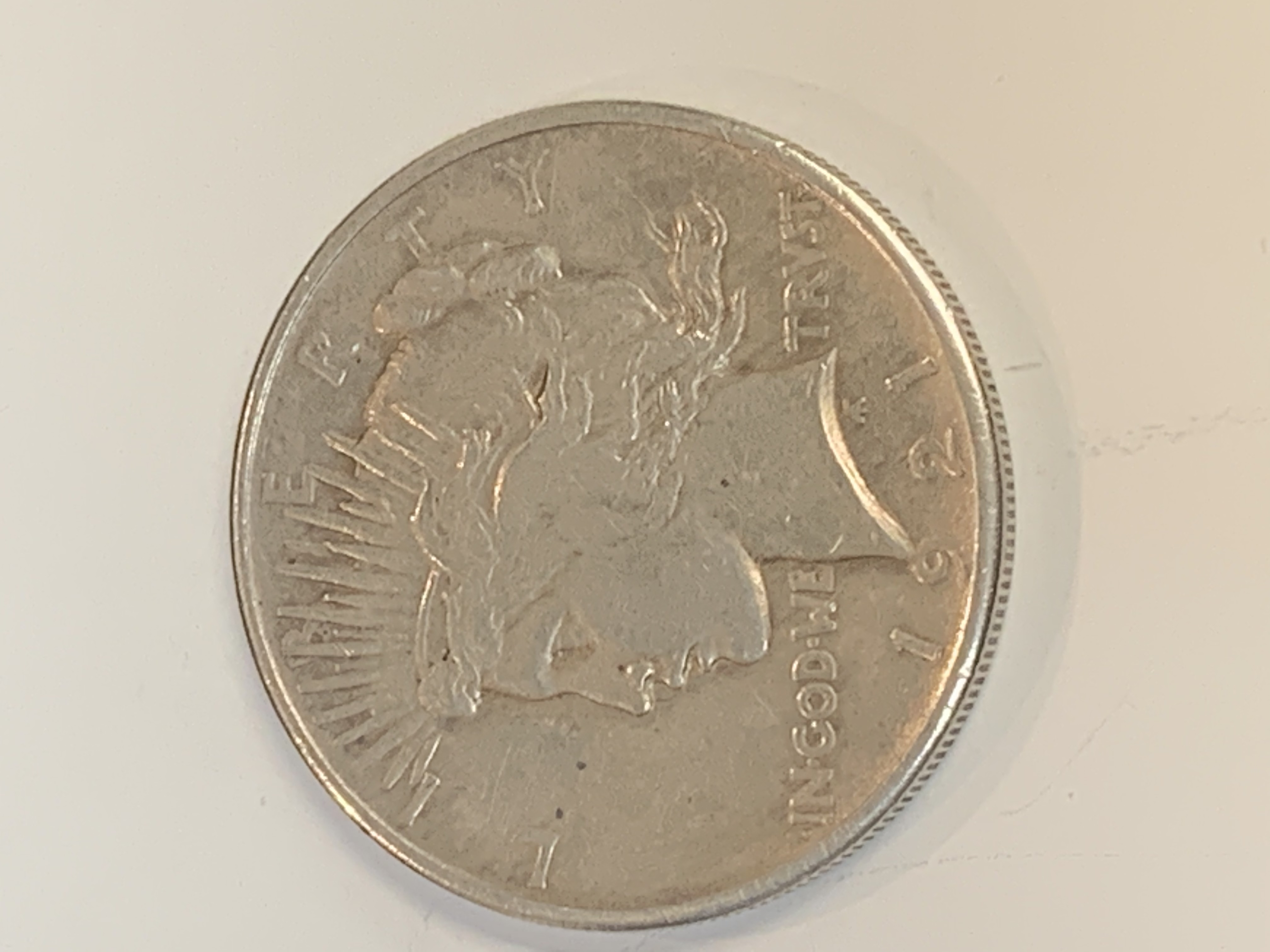 1921 KEY DATE PEACE DOLLAR HIGH RELIEF FIRST YEAR KEY DATE | Property Room