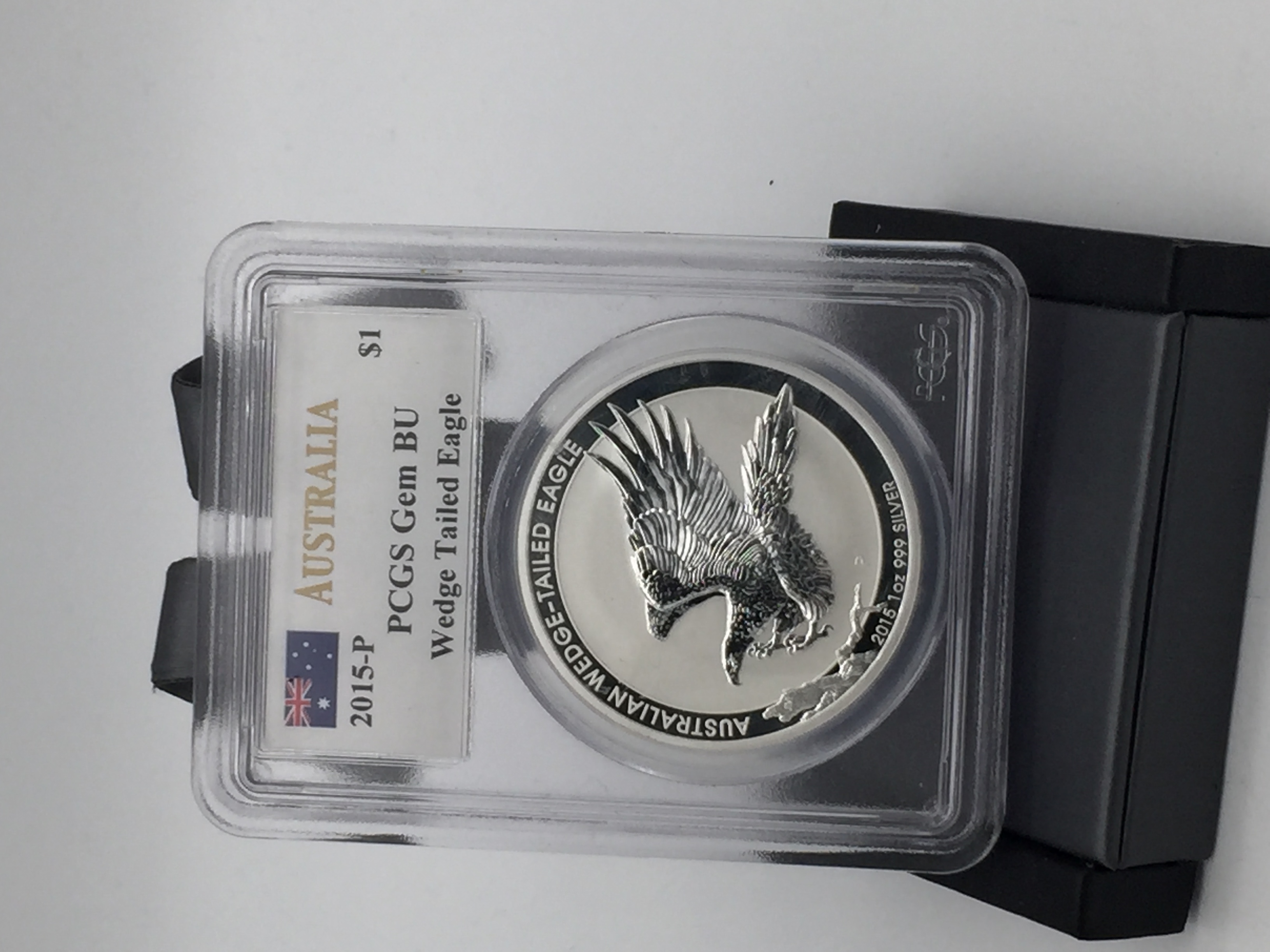 2015-P Australian Wedge Tailed Eagle 1oz 999 Silver PCGS Gem BU ...