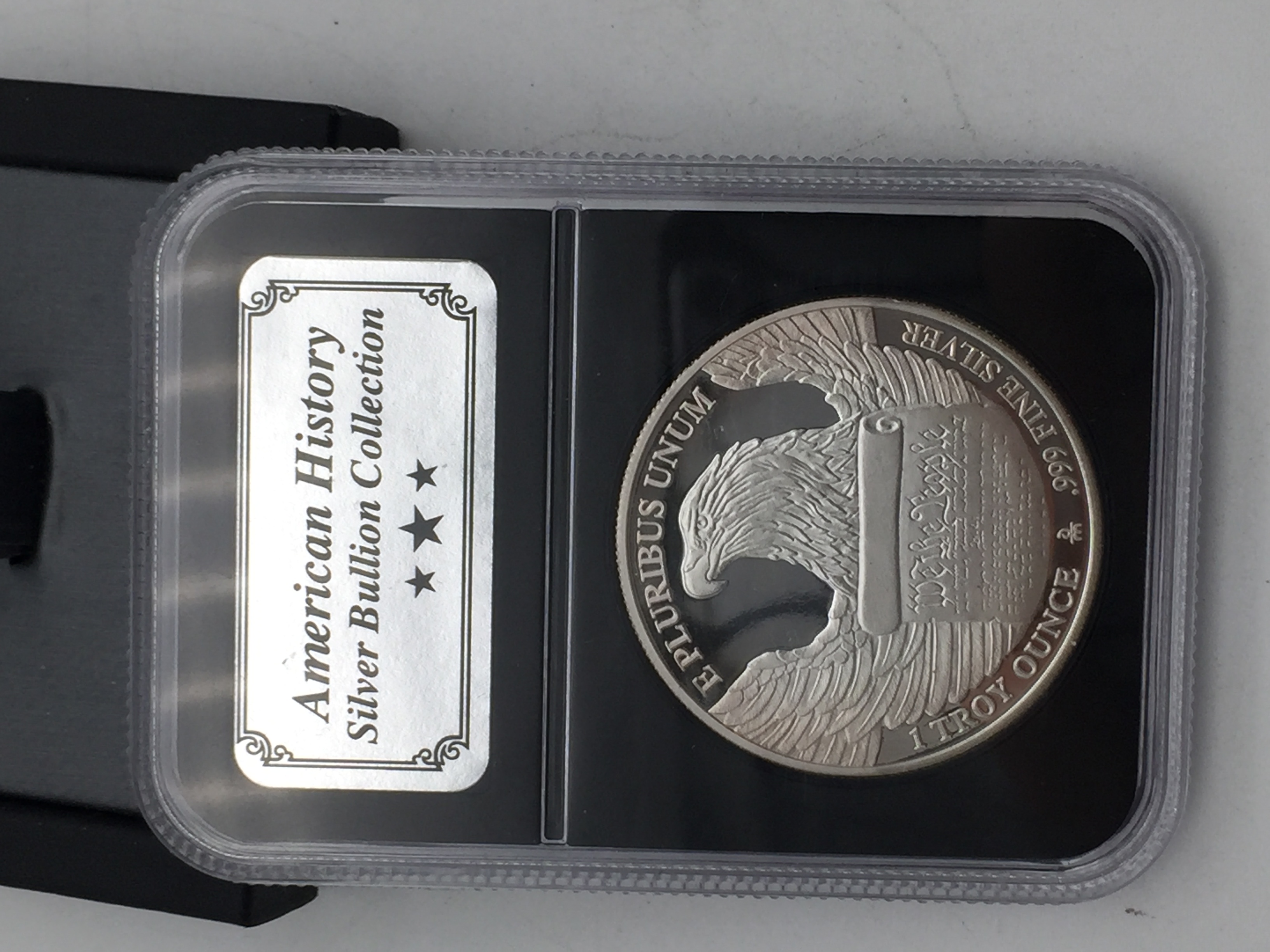 1 Troy Ounce .999 Fine Silver Round American History Declaration of ...