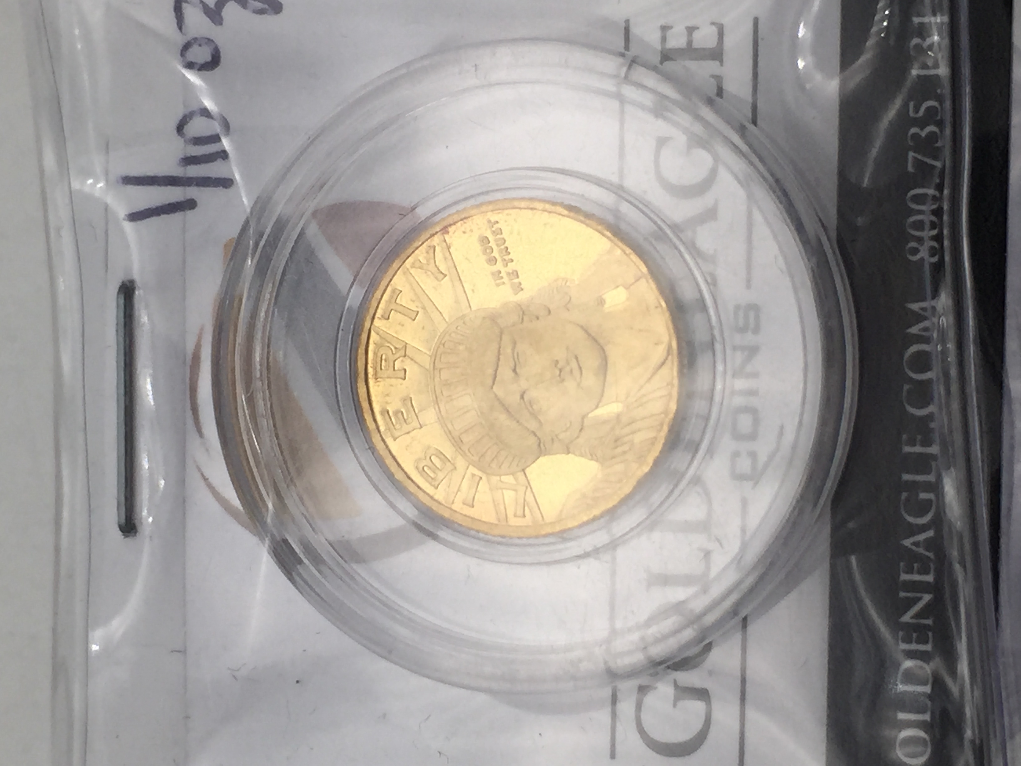 1/10oz Lady Liberty .9999 Pure Gold Round | Property Room