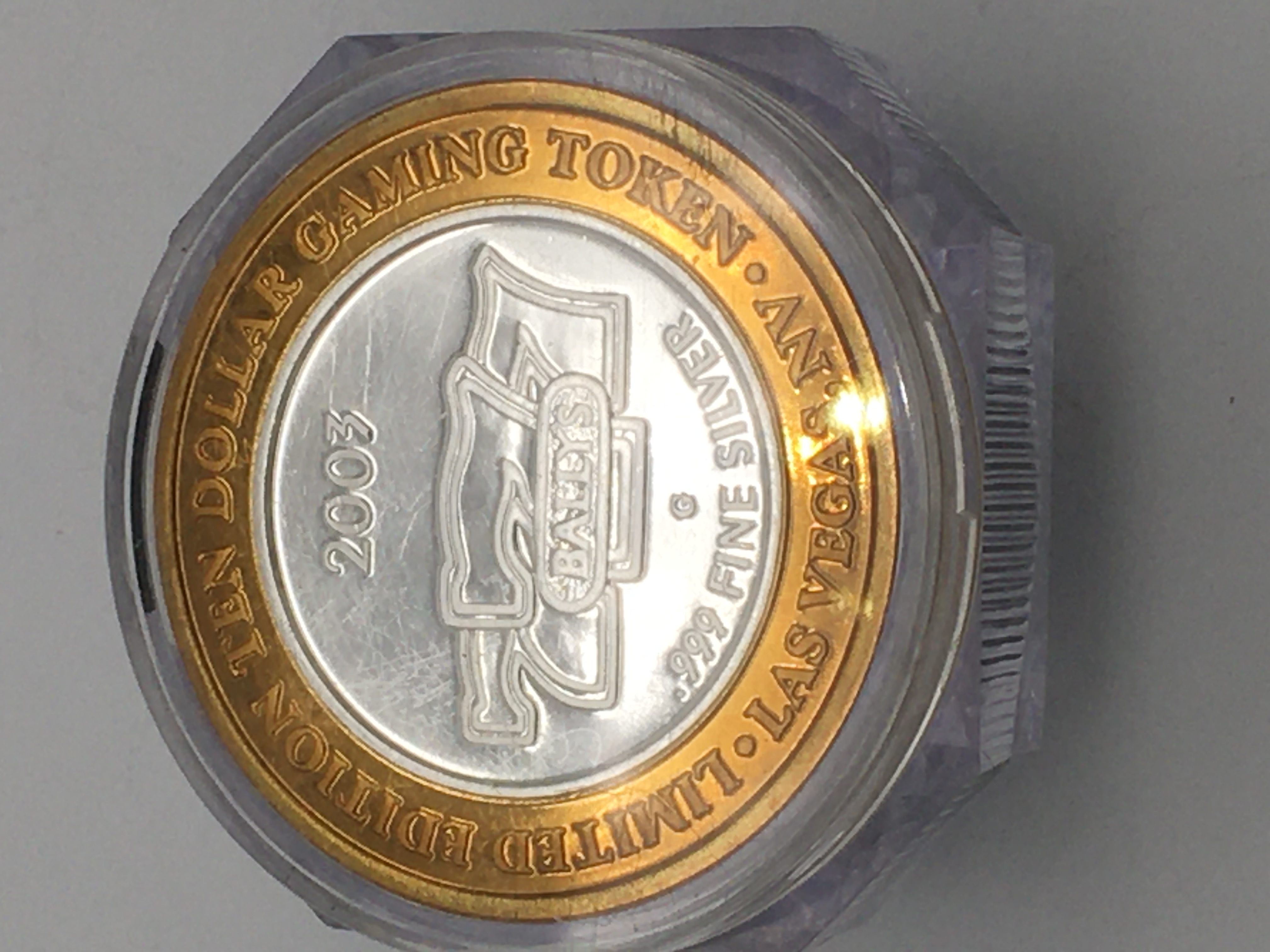 2003 Casino Gaming Token .999 Fine Silver Limited Edition (1) Just Over ...