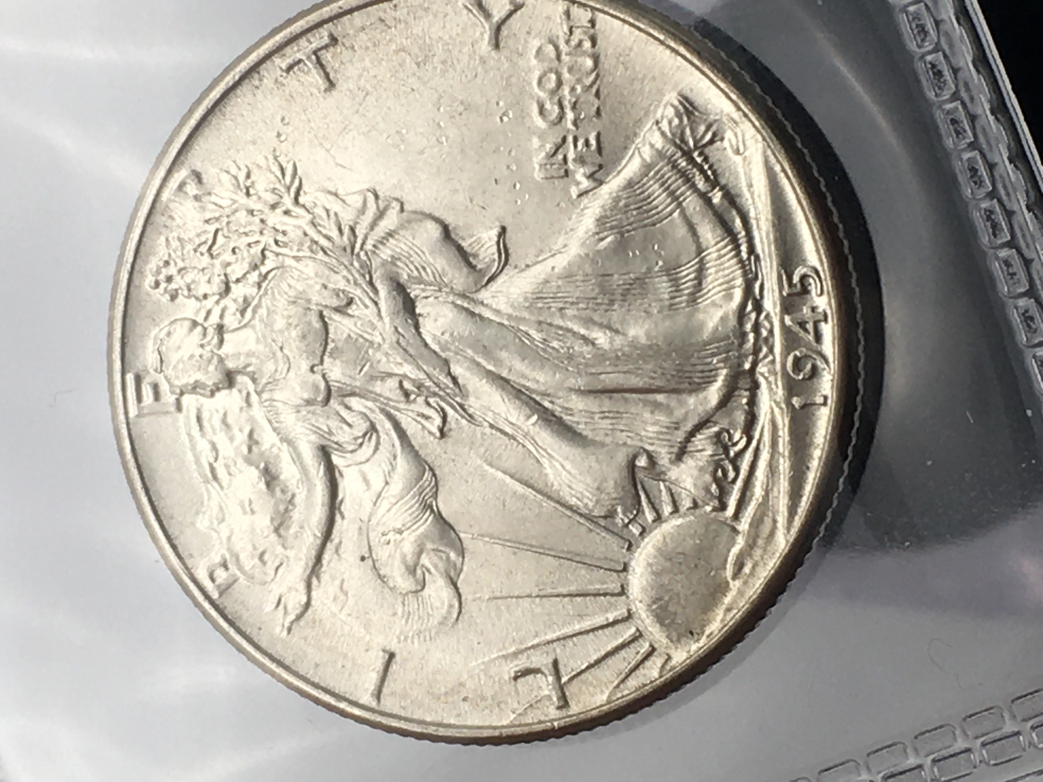 1945 Gem Brilliant Uncirculated Walking Liberty | Property Room
