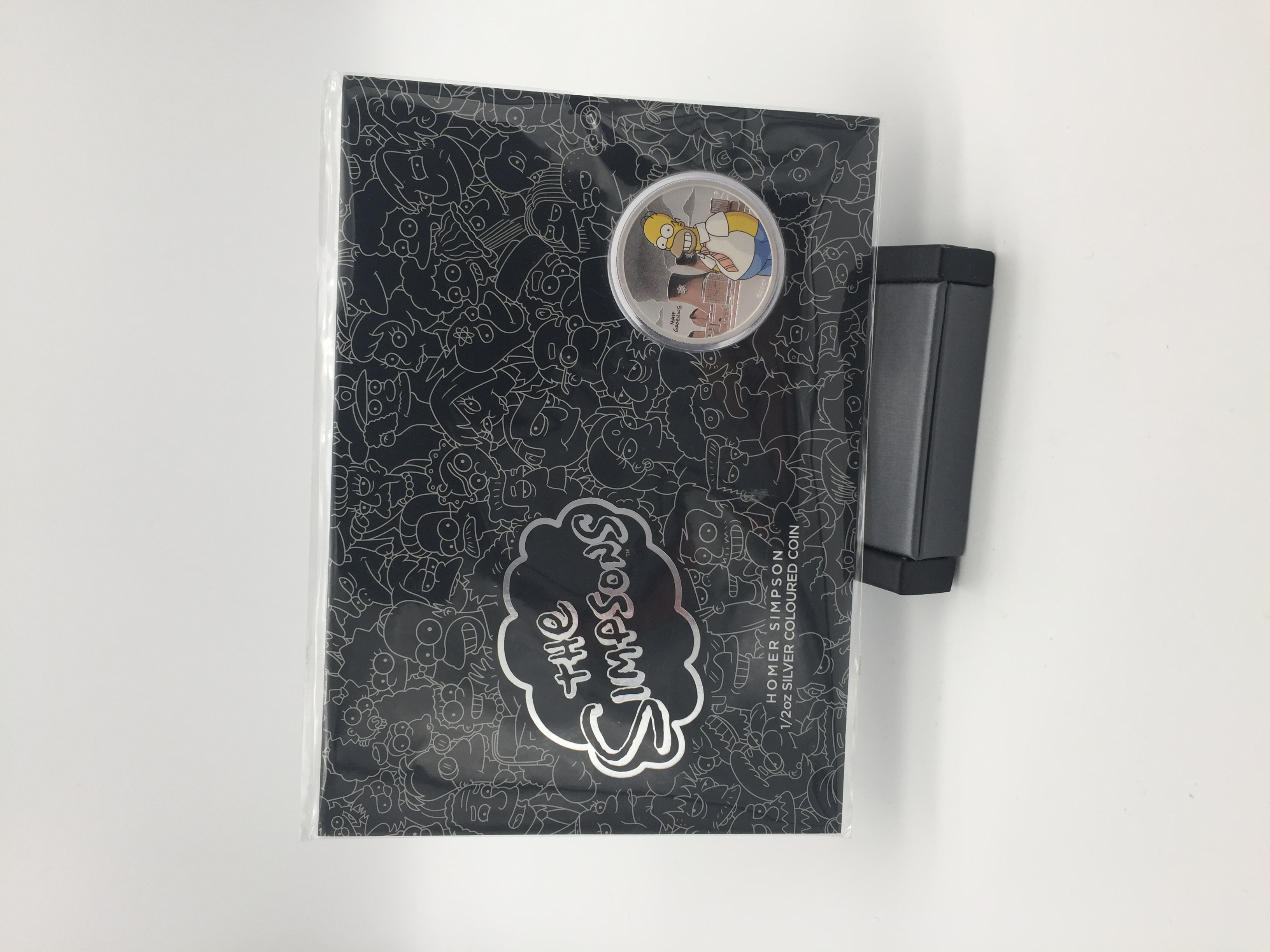 2020 Homer Simpson 1/2 oz Silver Colorized Coin | Property Room