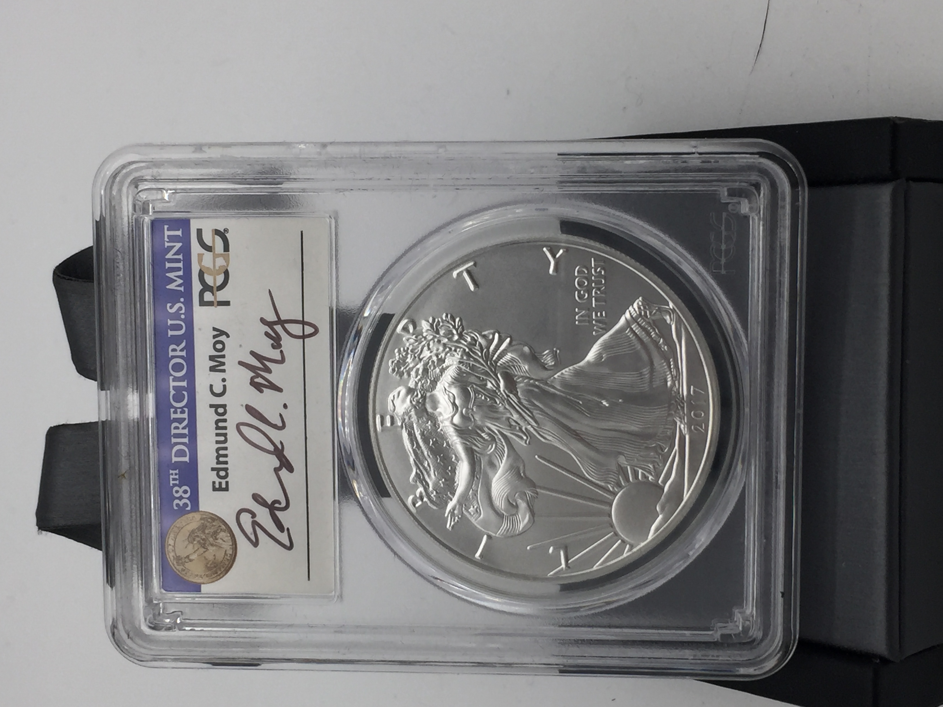 2017 American Eagle 1oz Fine Silver First Strike PCGS MS70 225th Anniversary US Mint | Property Room
