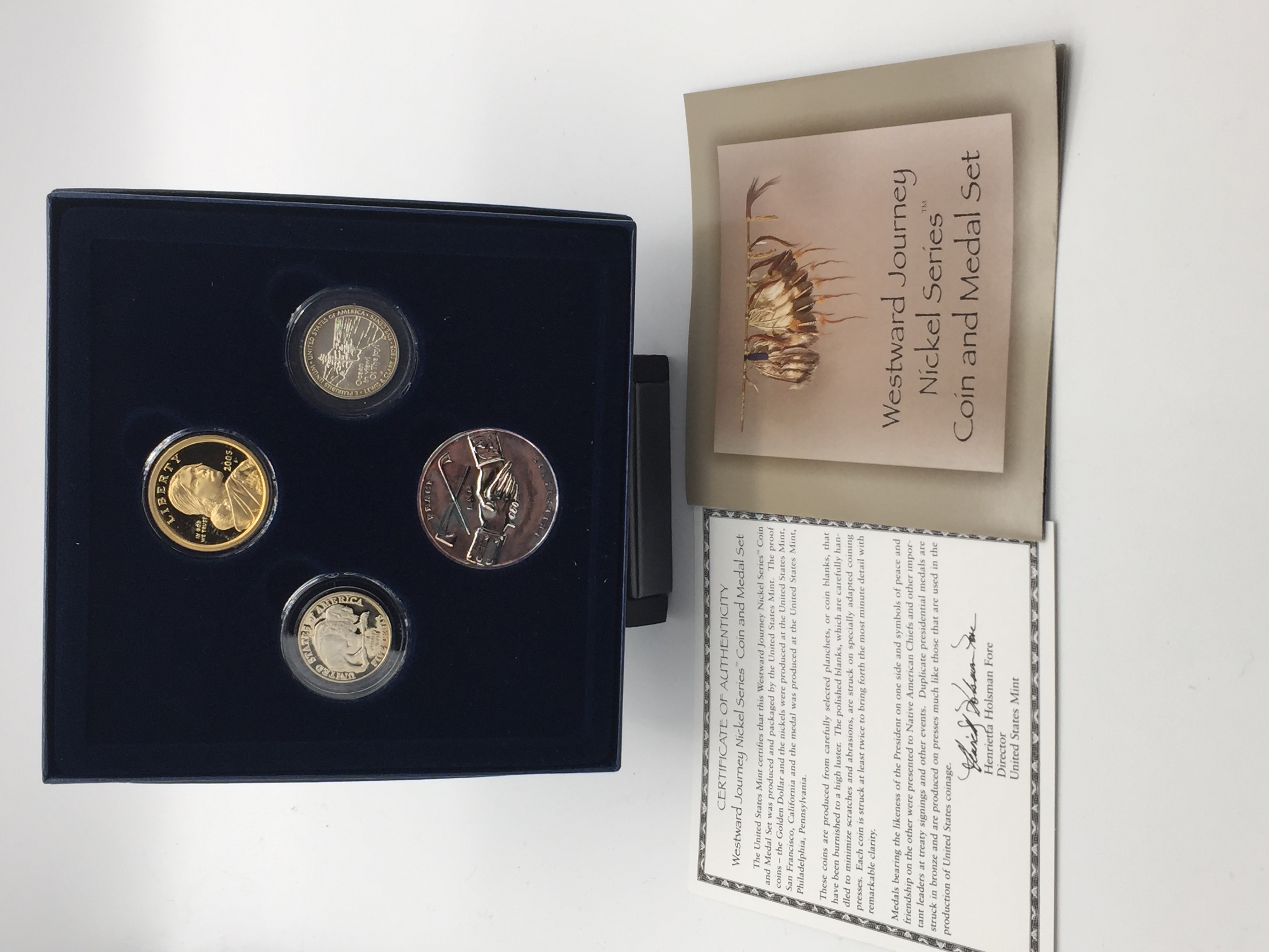 2005 Coin and Medal Set Westward Journey Nickel Series US Mint ...
