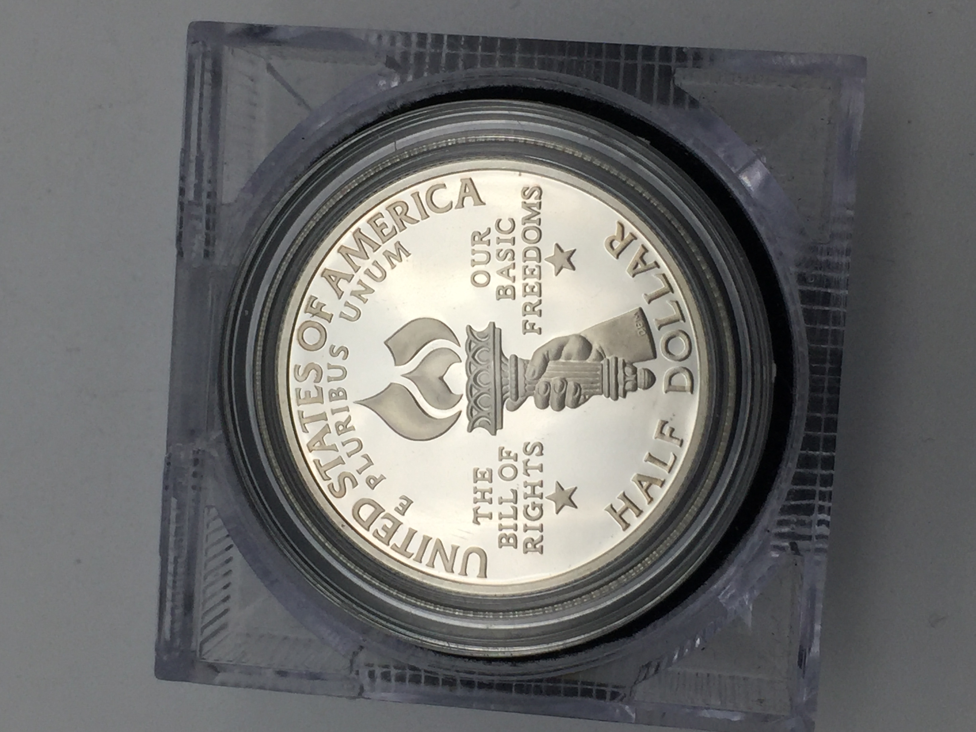 1993-S James Madison Bill of Rights 90% Silver Proof Half Dollar ...