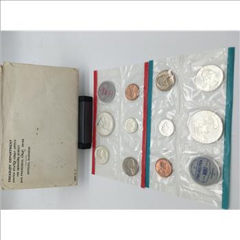 1963 US Mint Set Uncirculated Coins of the Denver and Philadelphia Mint ...