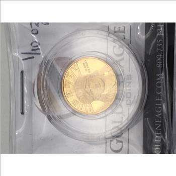 1/10oz Lady Liberty .9999 Pure Gold Round | Property Room