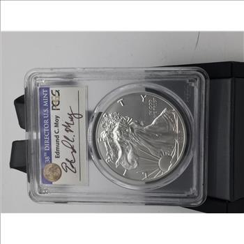 2017 American Eagle 1oz Fine Silver First Strike PCGS MS70 225th Anniversary US Mint | Property Room