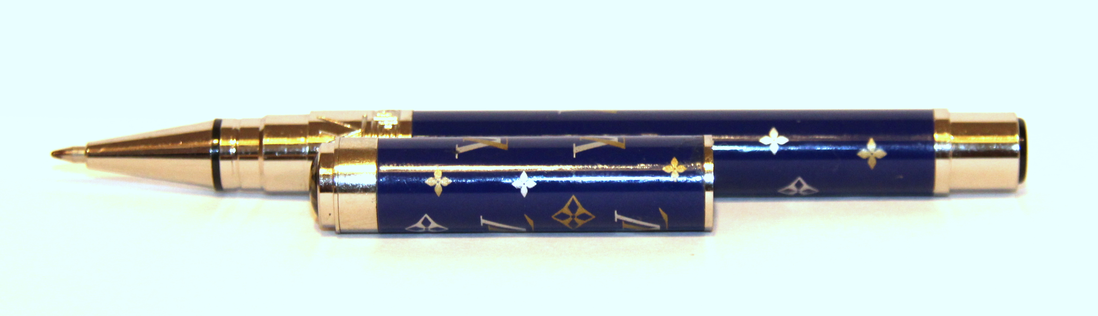 LOUIS VUITTON Ballpoint Pen Metallic Blue | Property Room
