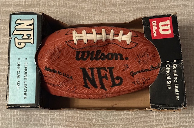 Wilson football with signatures | Property Room