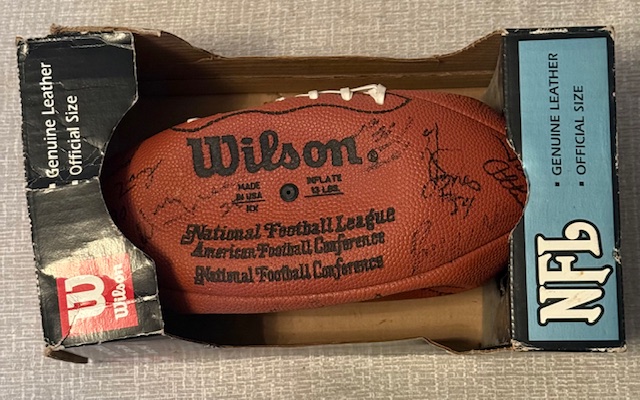 Wilson football with signatures | Property Room