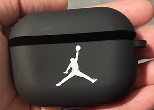 Air Jordan Black Silicone Apple AirPods Pro Case Logo Basketball ...