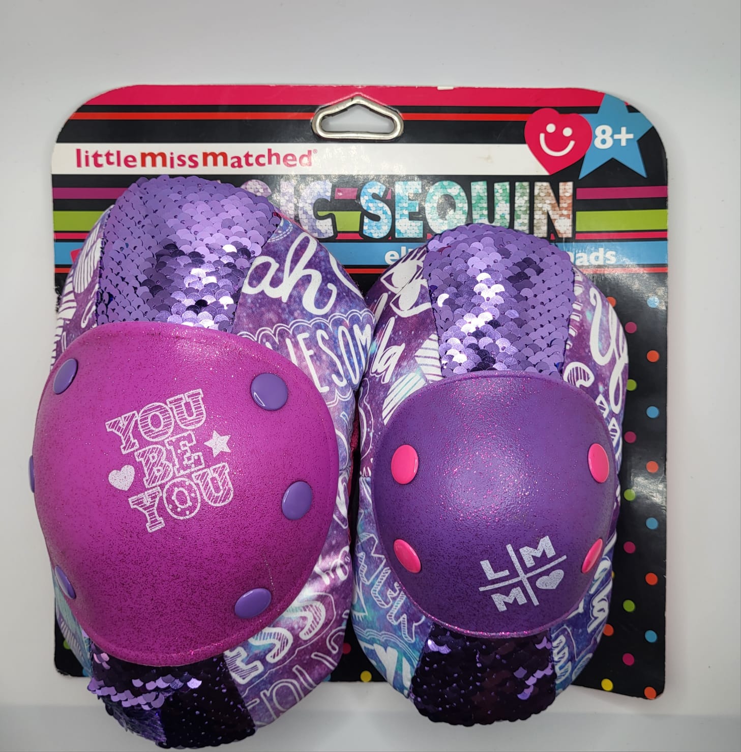 Little Miss Matched Magic Sequin Girls Elbow & Knee Pads | Property Room