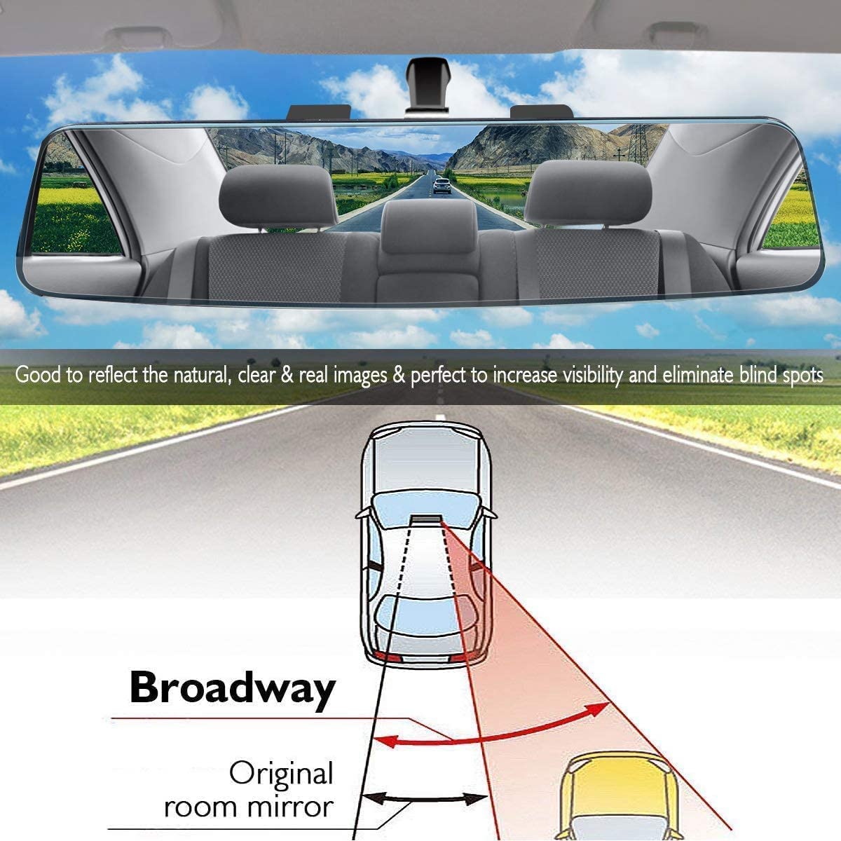 ELUTO Car Truck Mirror Interior Rear View Mirror | Property Room