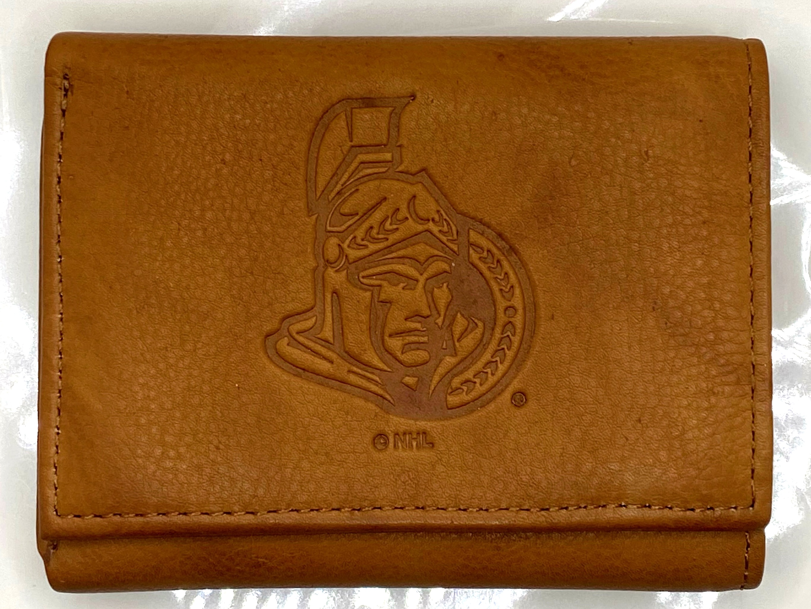 NHL Ottawa Senator Wallet Trifold Leather Embroidery Logo | Property Room