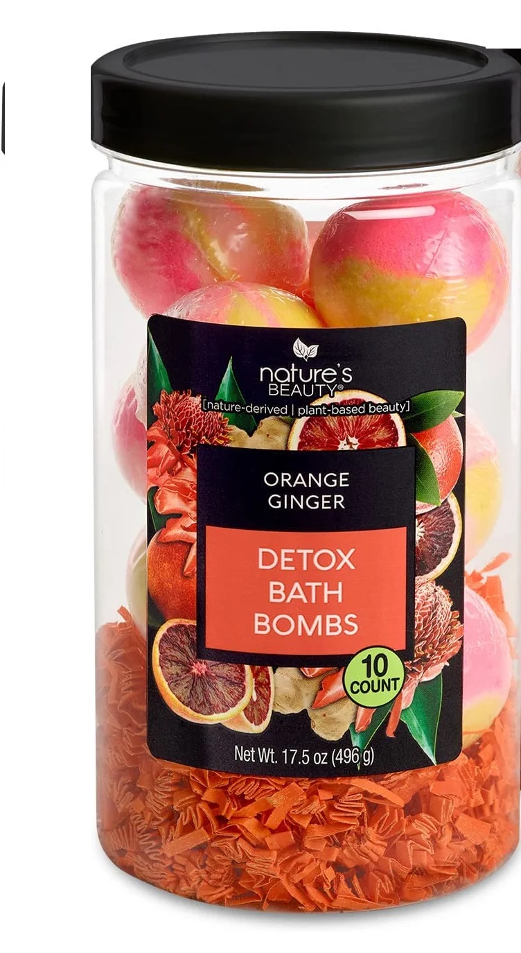 Nature's Beauty Orange Ginger Detox Bath Bomb Gift Set | Property Room