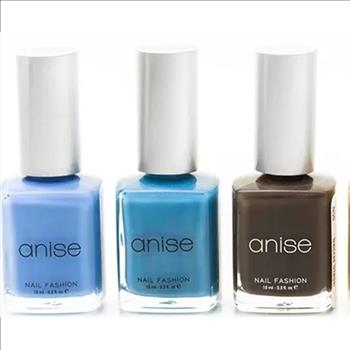 Anise Nail Polish Deep Colors 6 Bottles | Property Room