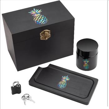Pineapple Stash Box Combo with Lock | Property Room