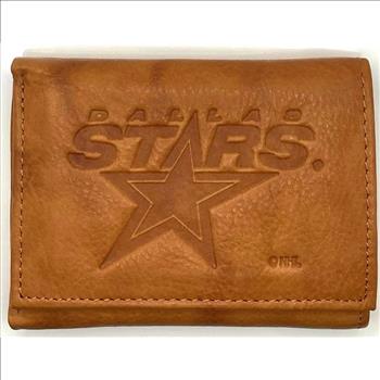 NHL Dallas Stars Wallet Trifold Leather Embroidery Logo | Property Room