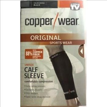 NIB Copper Wear Supportive Athletic Compression Calf Sleeve 2X-Large ...