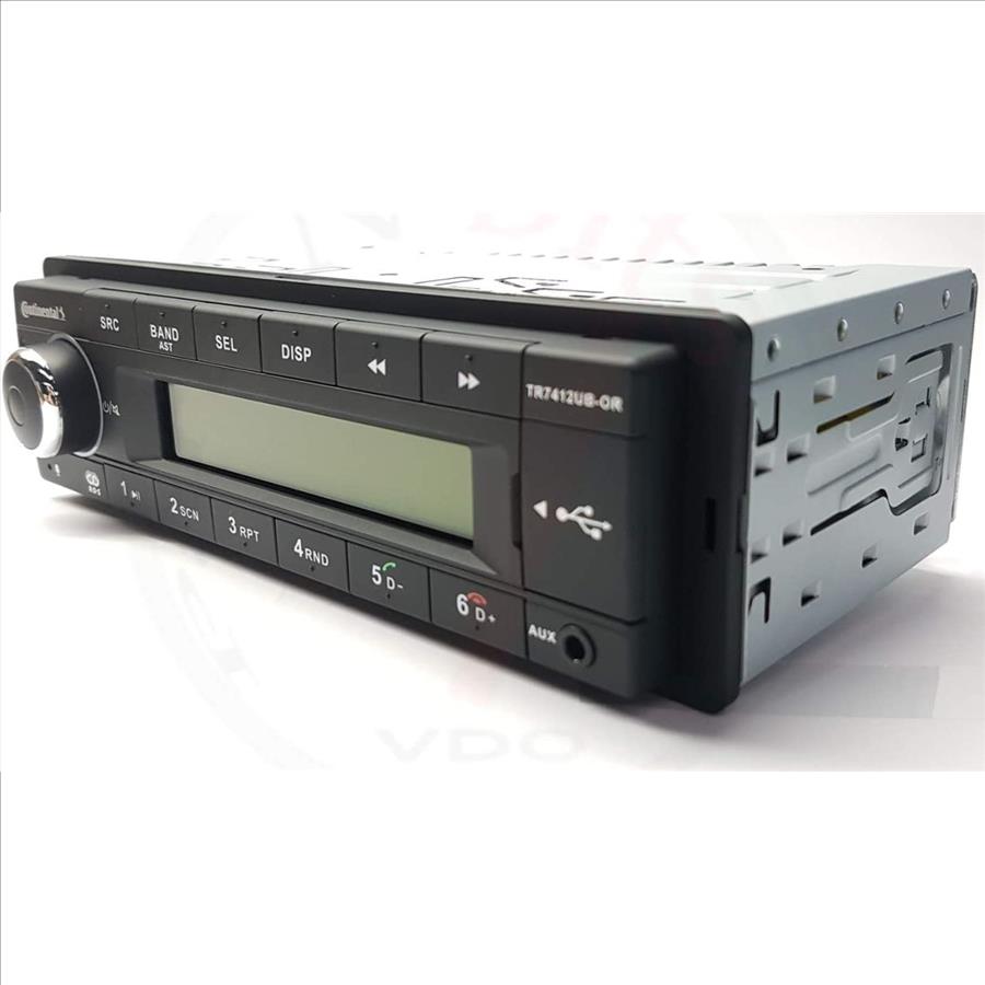 VDO Continental TR7412UB-OR European Style 12v Radio Orange Display ...