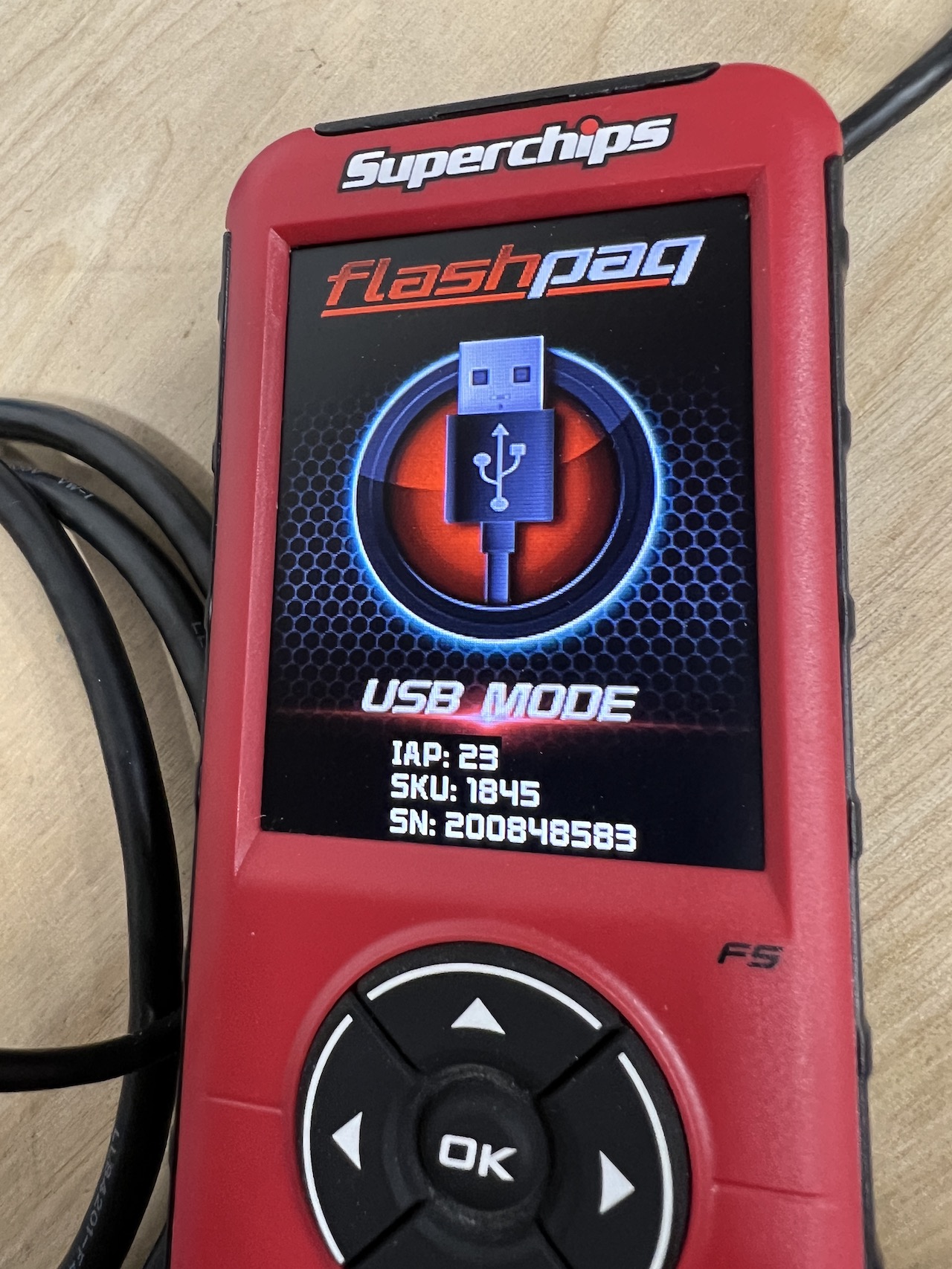 Superchips Flashpaq model 1845 vehicle tuner | Property Room