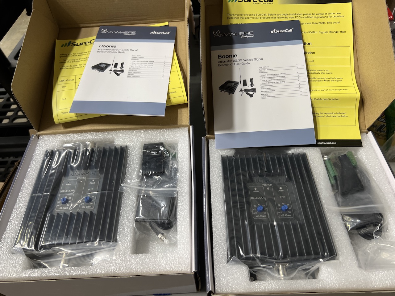 QTY 2 Cellular Phone booster kits - brand new | Property Room