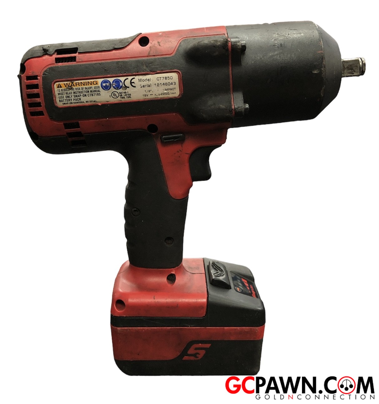 SNAP-ON CT7850 1/2" IMPACT WRENCH KIT *READ DESCRIPTION* | Property Room