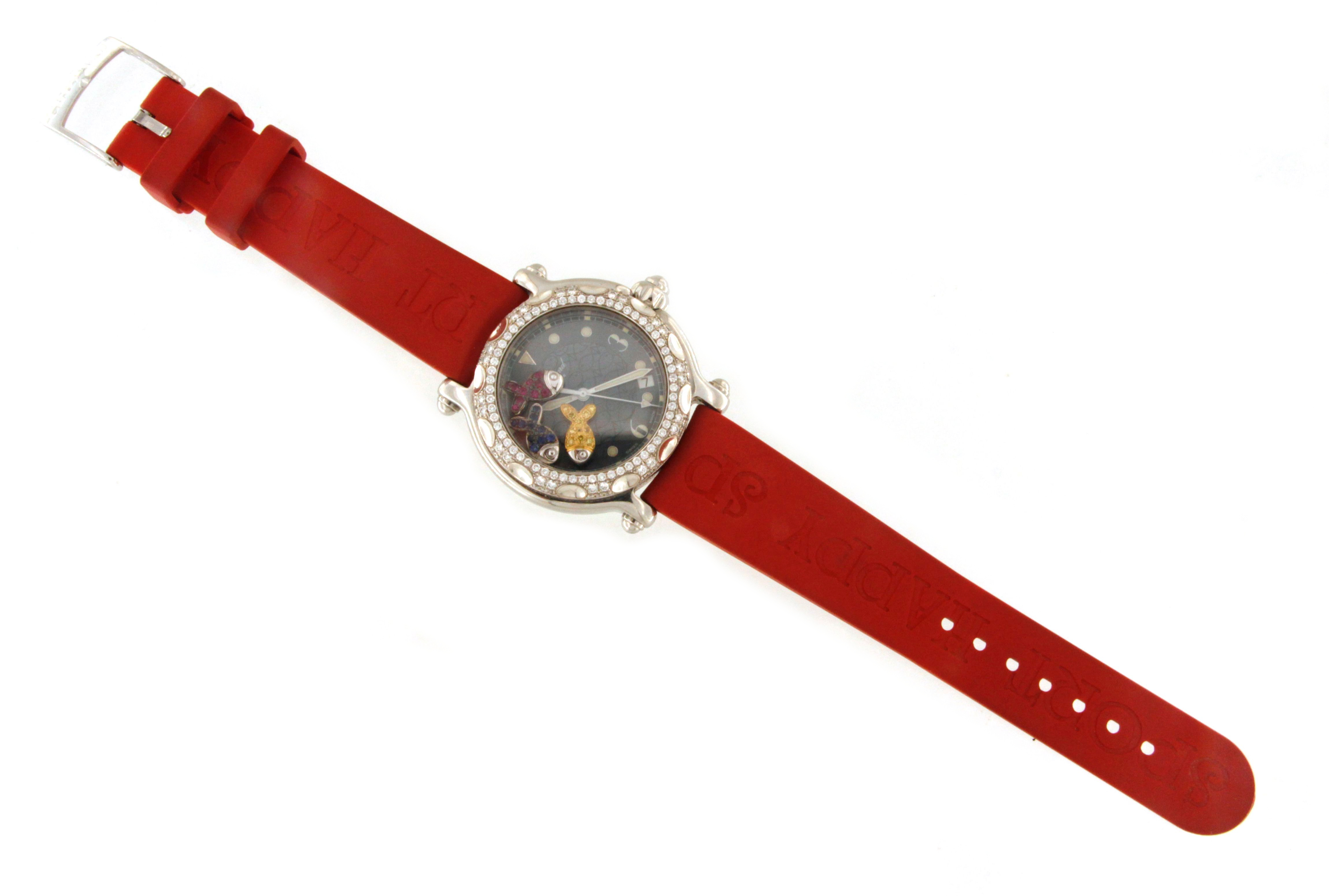 CHOPARD HAPPY BEACH DIAMOND 38MM LADIES WATCH | Property Room
