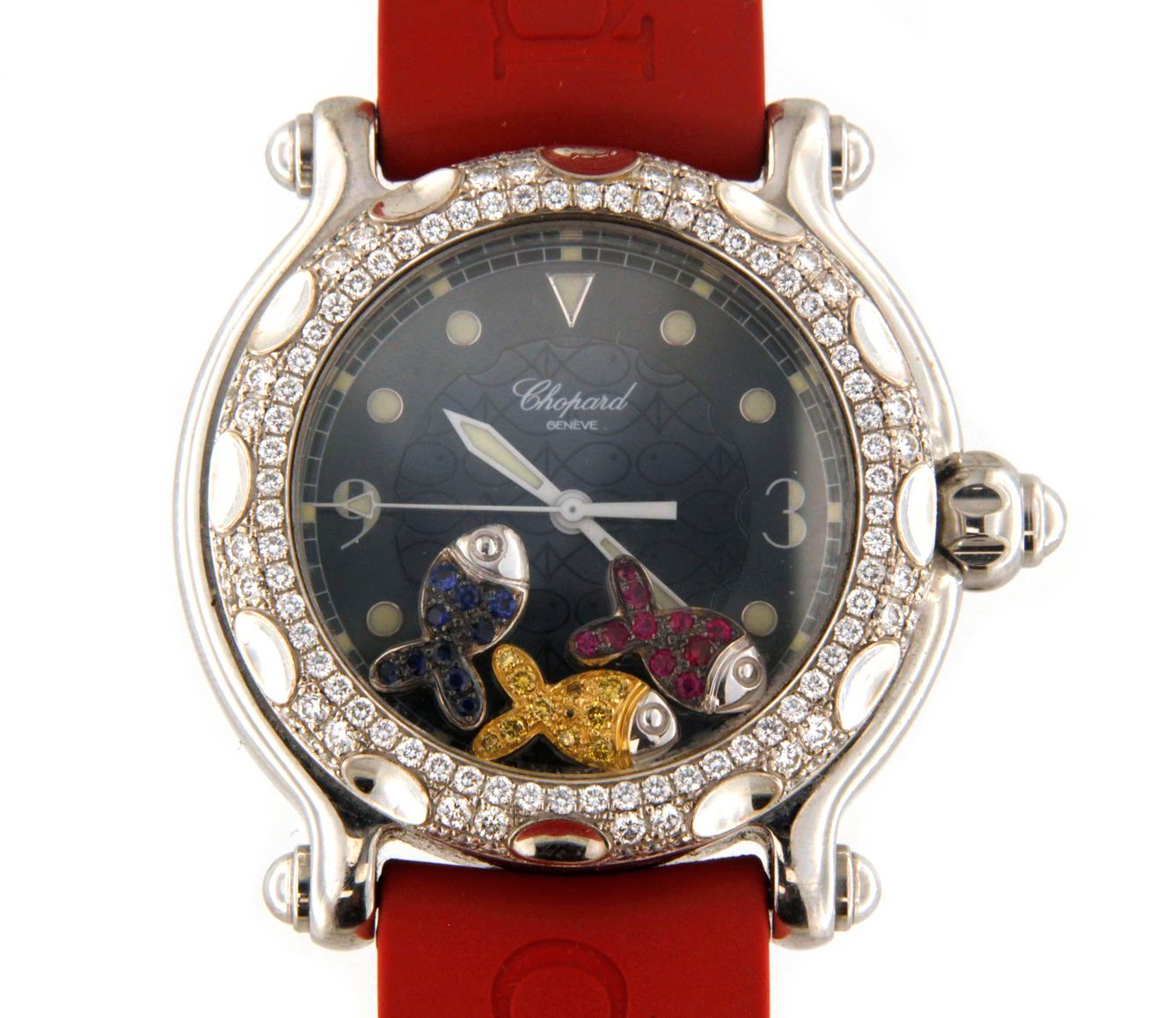 CHOPARD HAPPY BEACH DIAMOND 38MM LADIES WATCH | Property Room