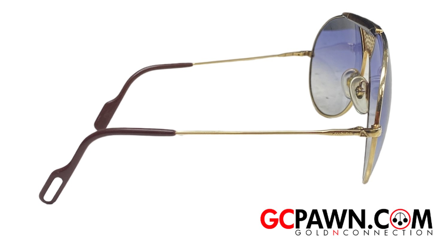 ALPINA TR4 MIAMI VICE AVIATOR SUNGLASSES | Property Room