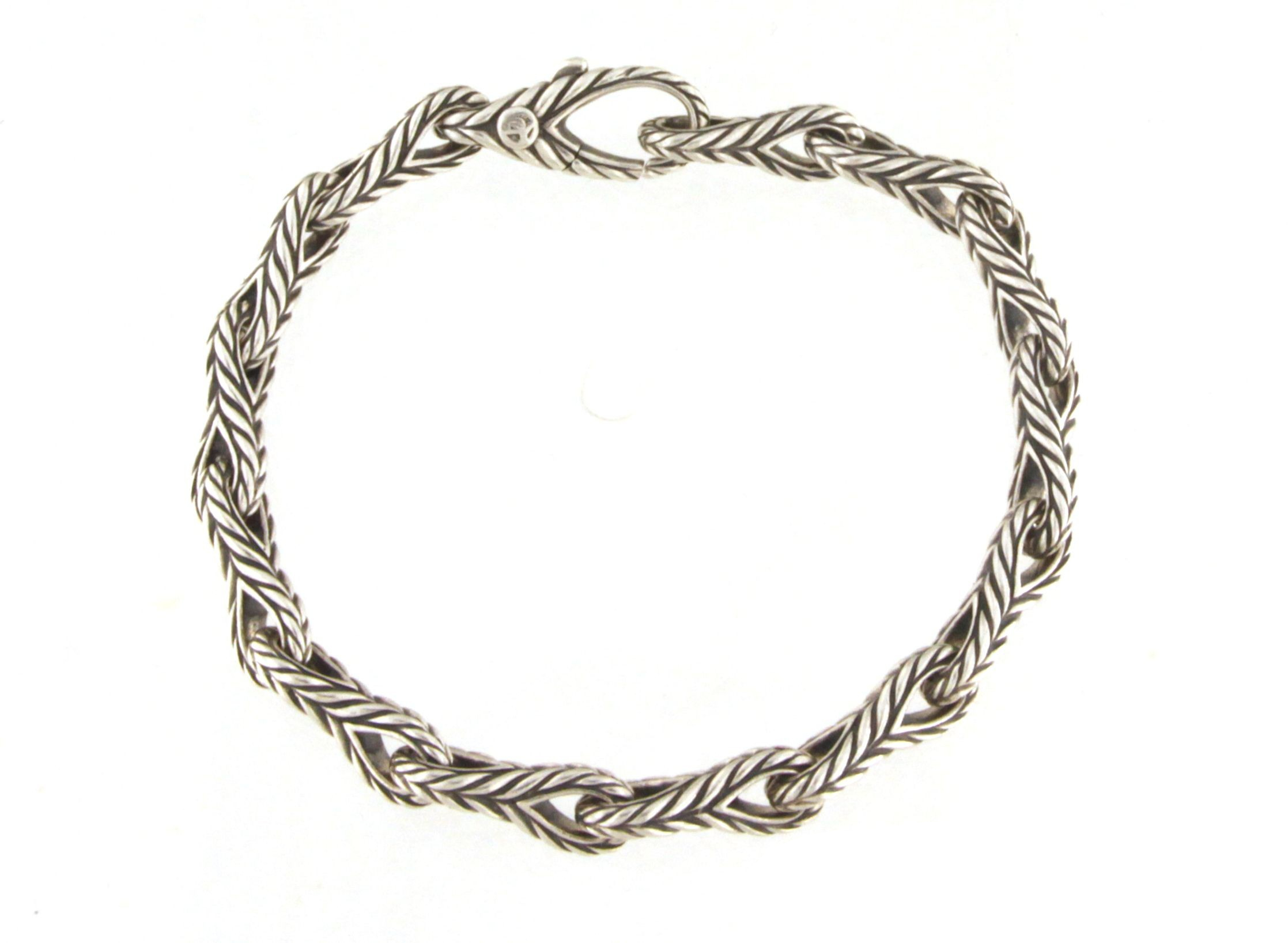 DAVID YURMAN BRAIDED WHEAT STERLING SILVER BRACELET | Property Room