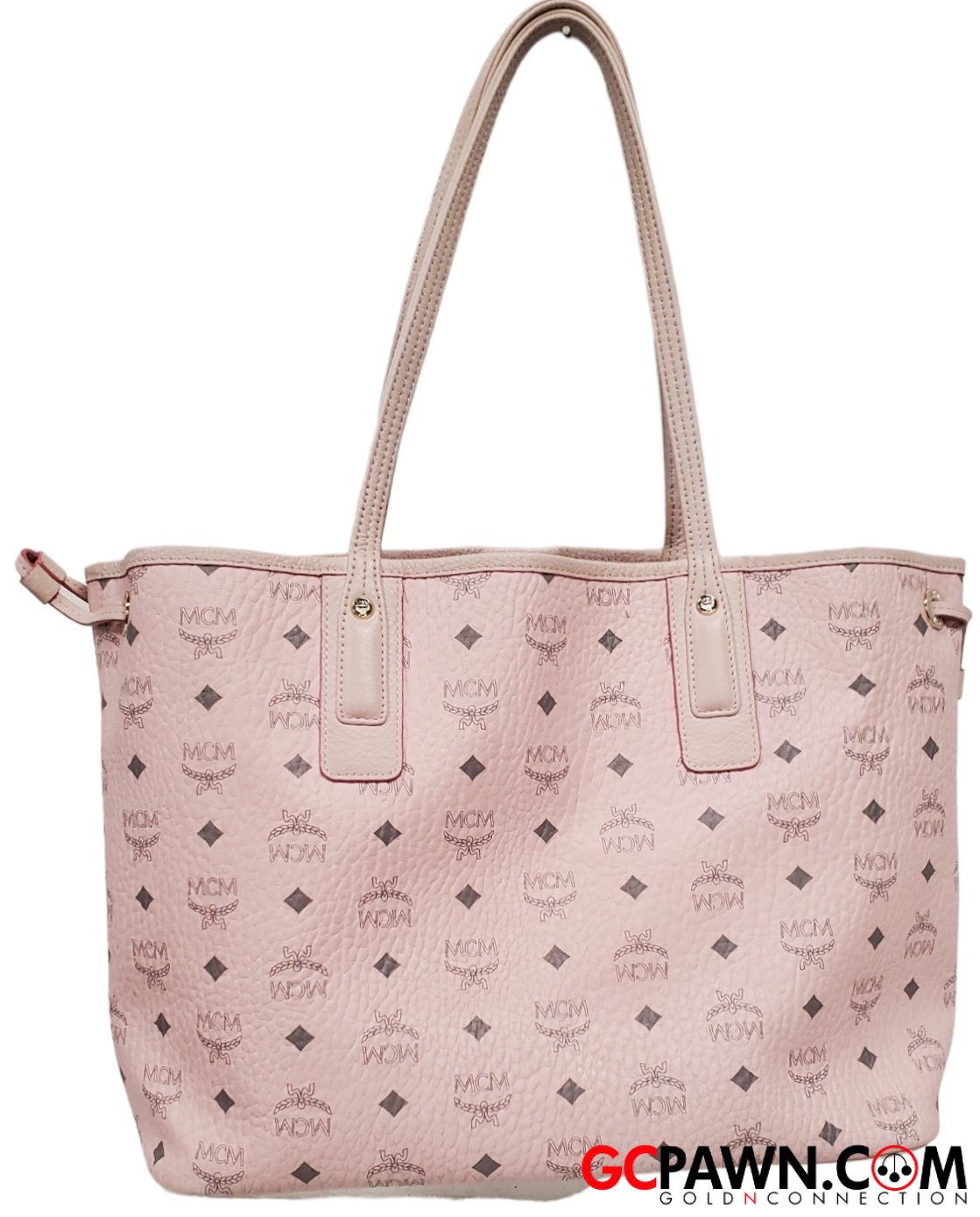 MCM VISETOS LIZ REVERSIBLE PINK SHOPPER TOTE BAG | Property Room
