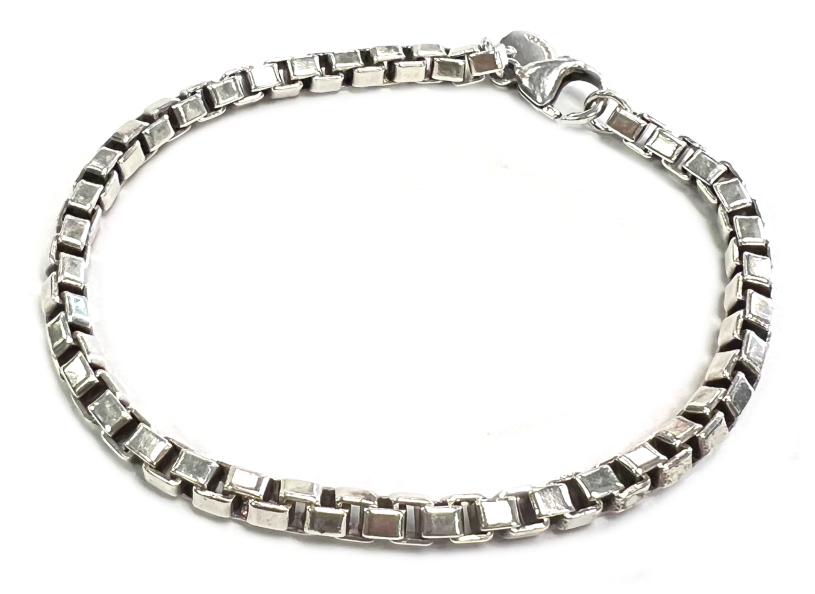 TIFFANY & CO STERLING SILVER BOX LINK BRACELET | Property Room