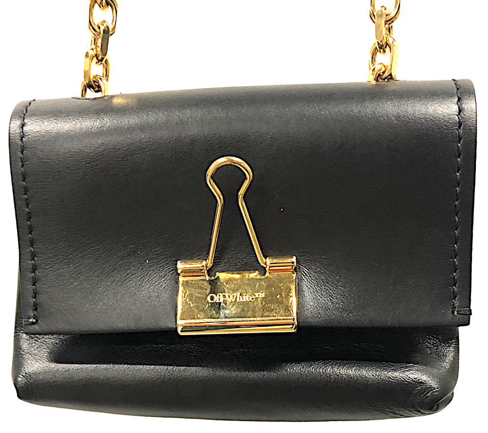OFF WHITE VIRGIL ABLOH BINDER CLIP SMALL PURSE | Property Room
