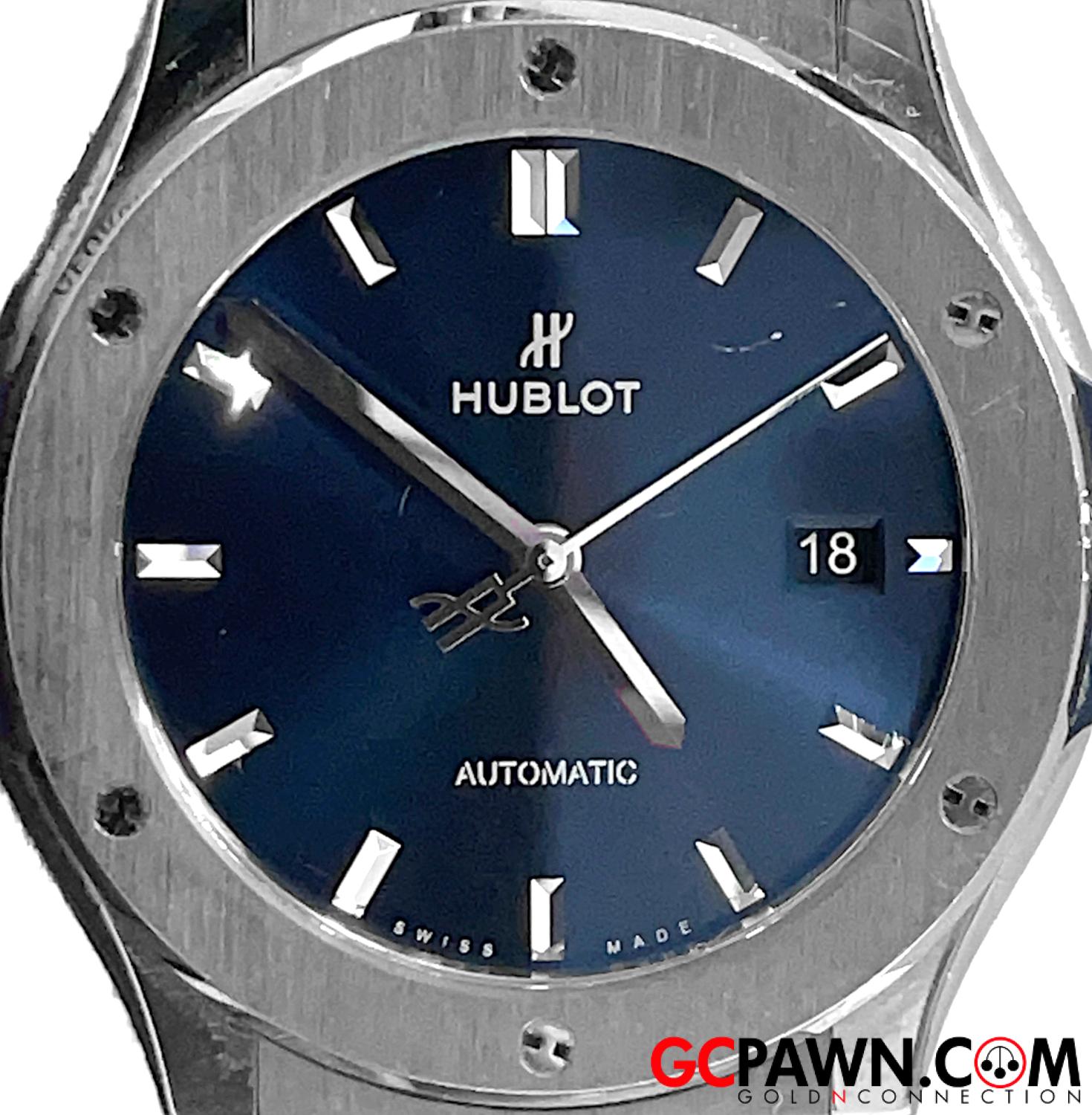 HUBLOT TITANIUM 40MM "CLASSIC FUSION" AUTOMATIC WRIST WATCH *READ ...