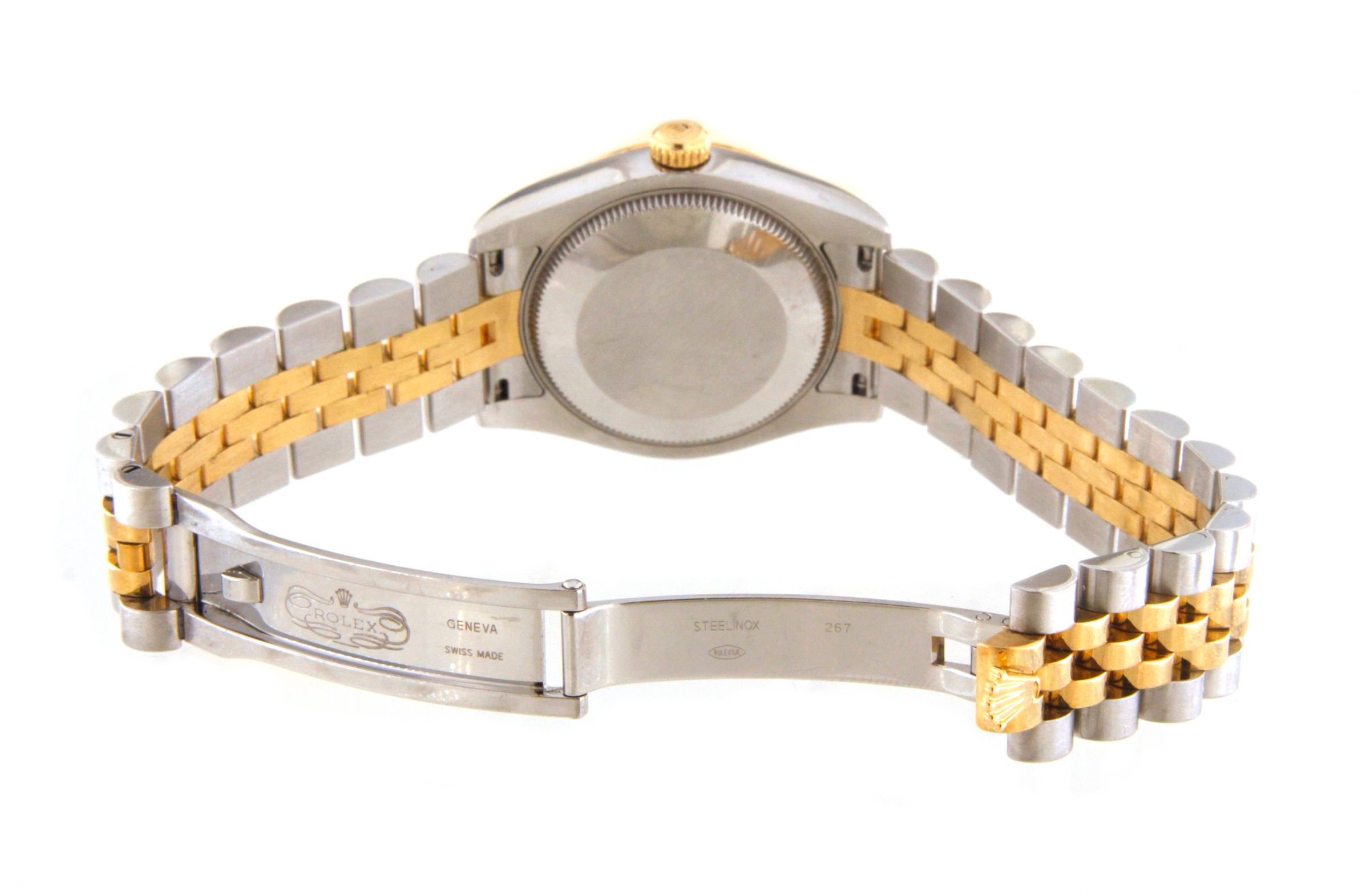 ROLEX STAINLESS STEEL AND 18KT YELLOW GOLD 31MM AUTOMATIC WRIST WATCH ...